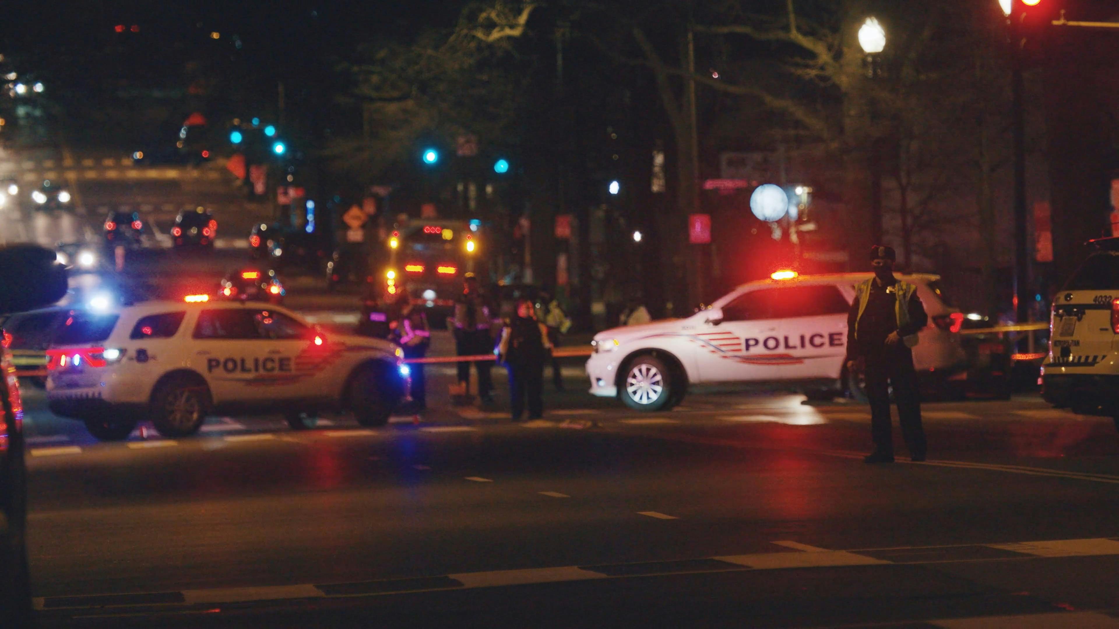 Police Road Block Free Stock Video Footage, Royalty-Free 4K & HD Video Clip