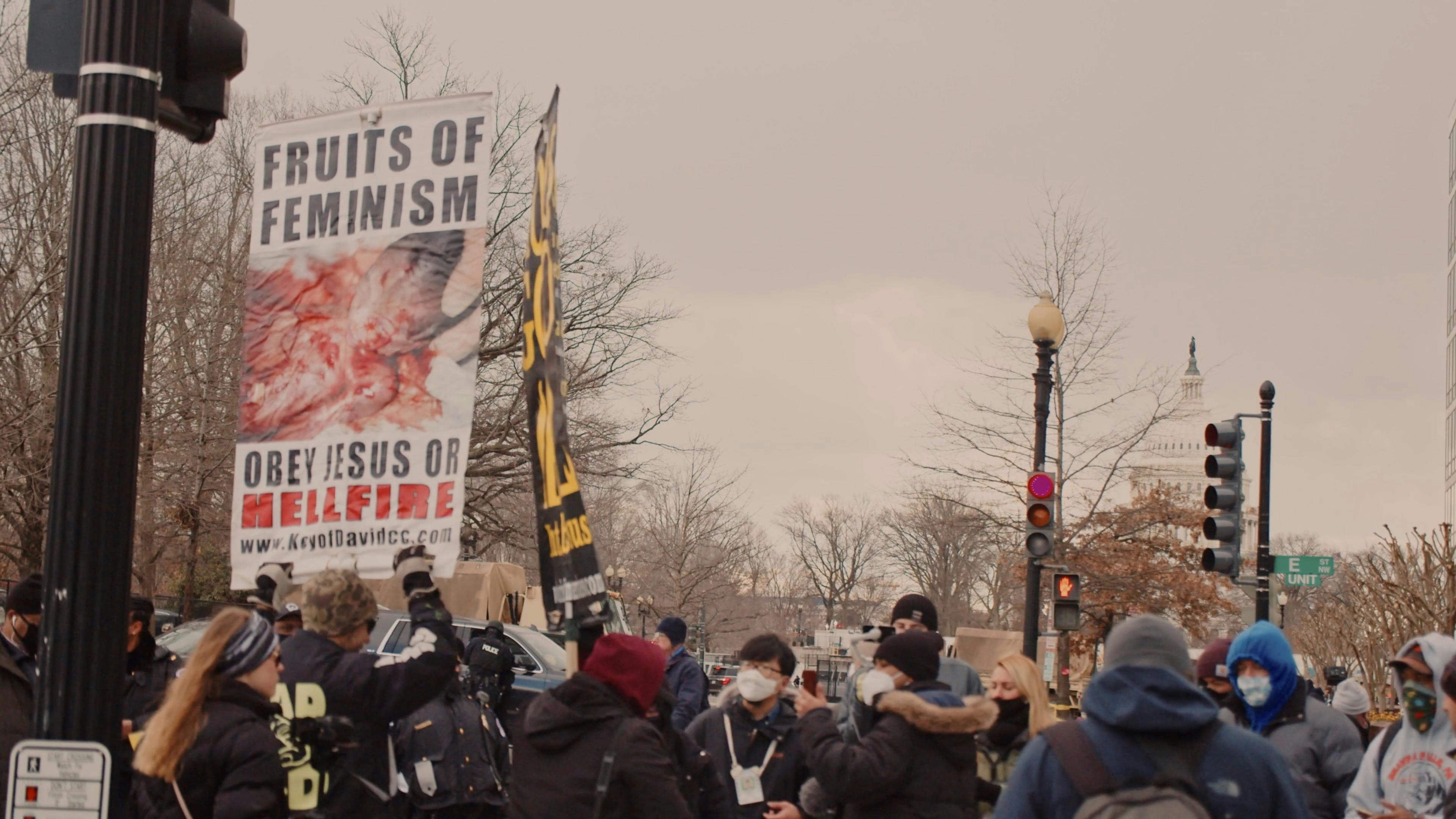 Protesters Holding Up Signs in the Street Free Stock Video Footage ...