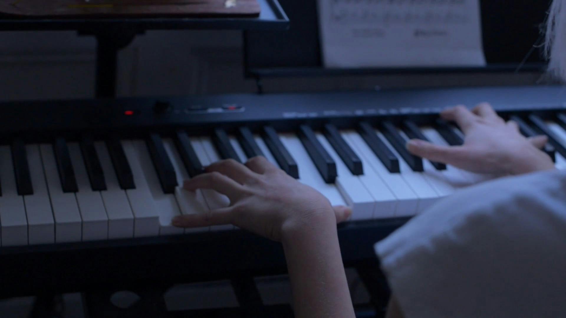 Person Playing Electronic Keyboard Free Stock Video Footage, Royalty ...