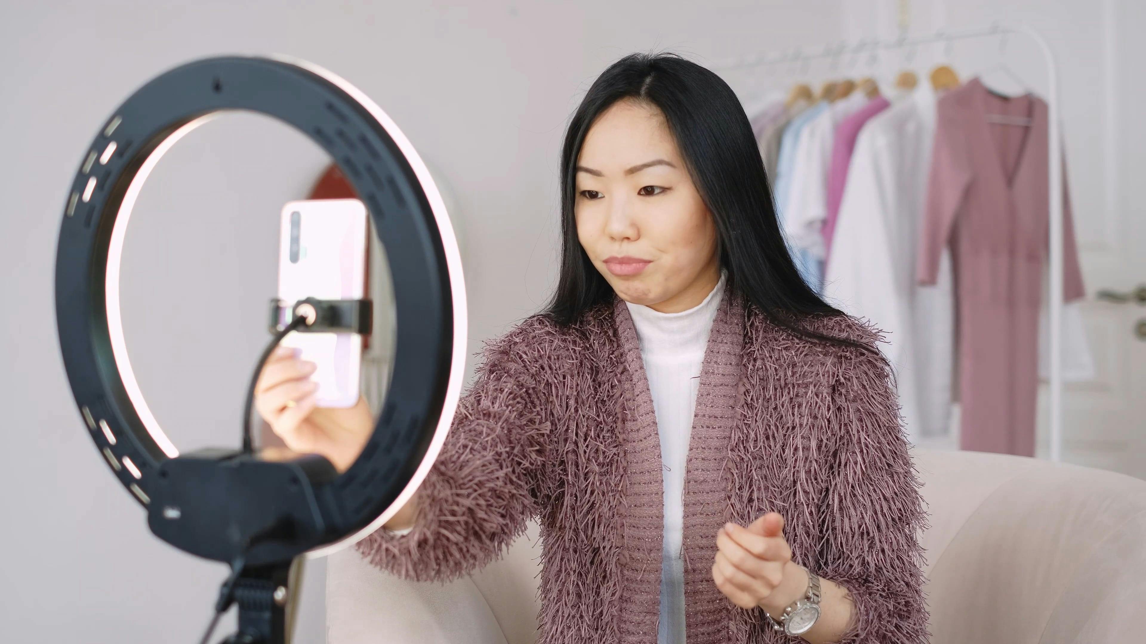 Woman Recording A Vlog Free Stock Video Footage, Royalty-Free 4K & HD ...