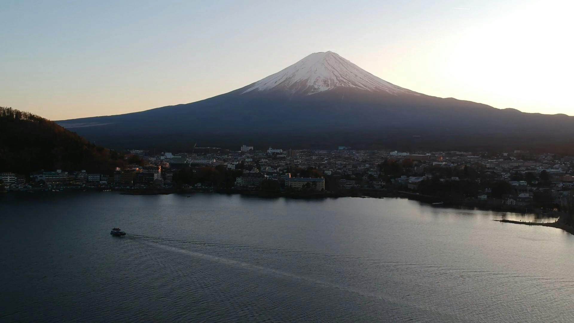 A Drone Footage of Mount Fuji Free Stock Video Footage, Royalty-Free 4K ...