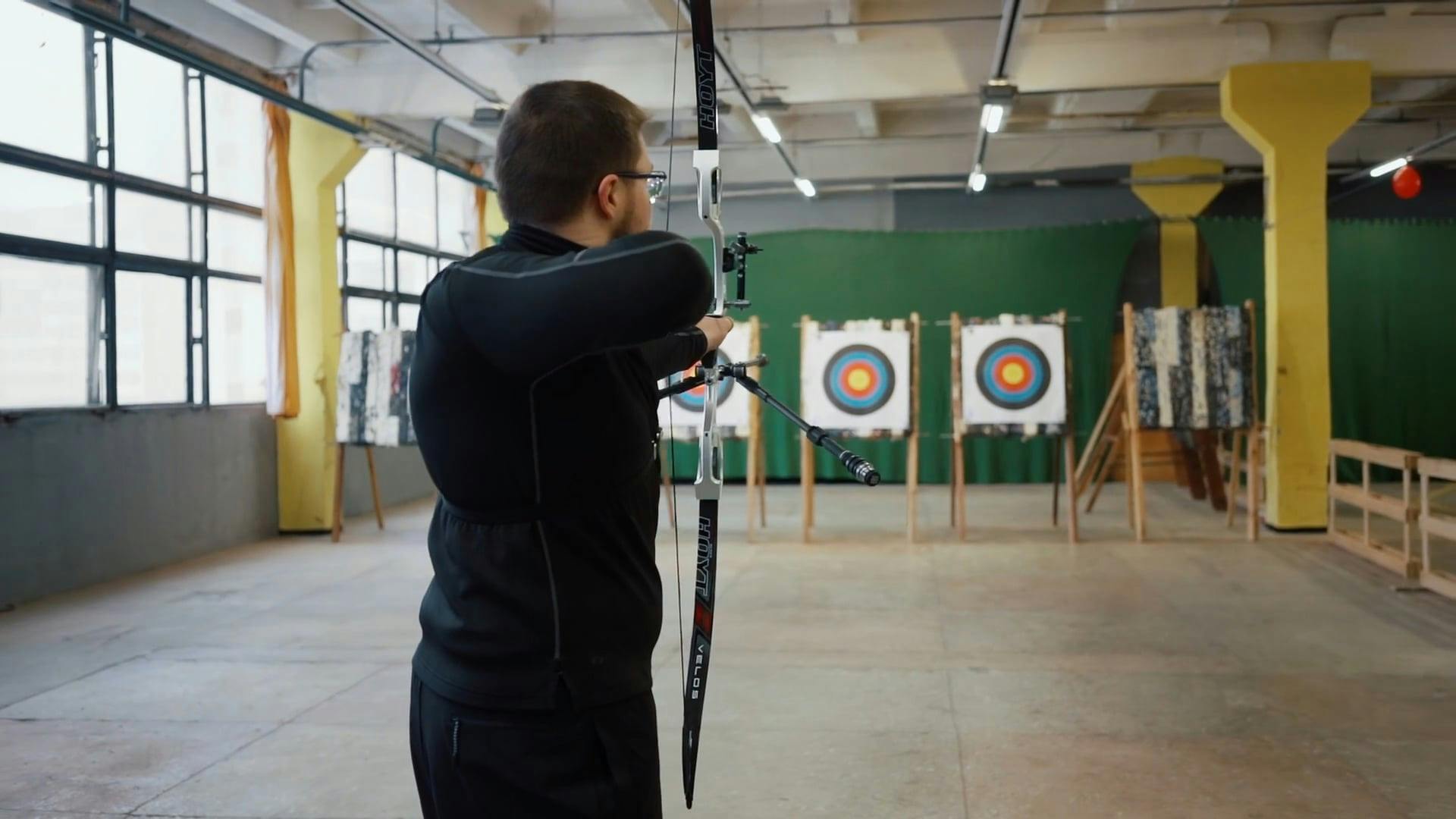 Man Practicing Archery · Free Stock Video