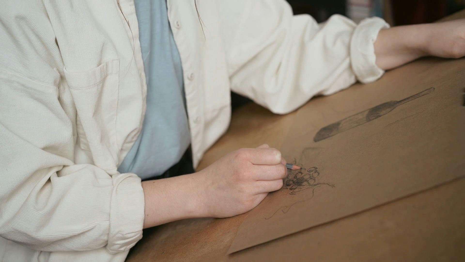 Person Drawing on a Canvas · Free Stock Video