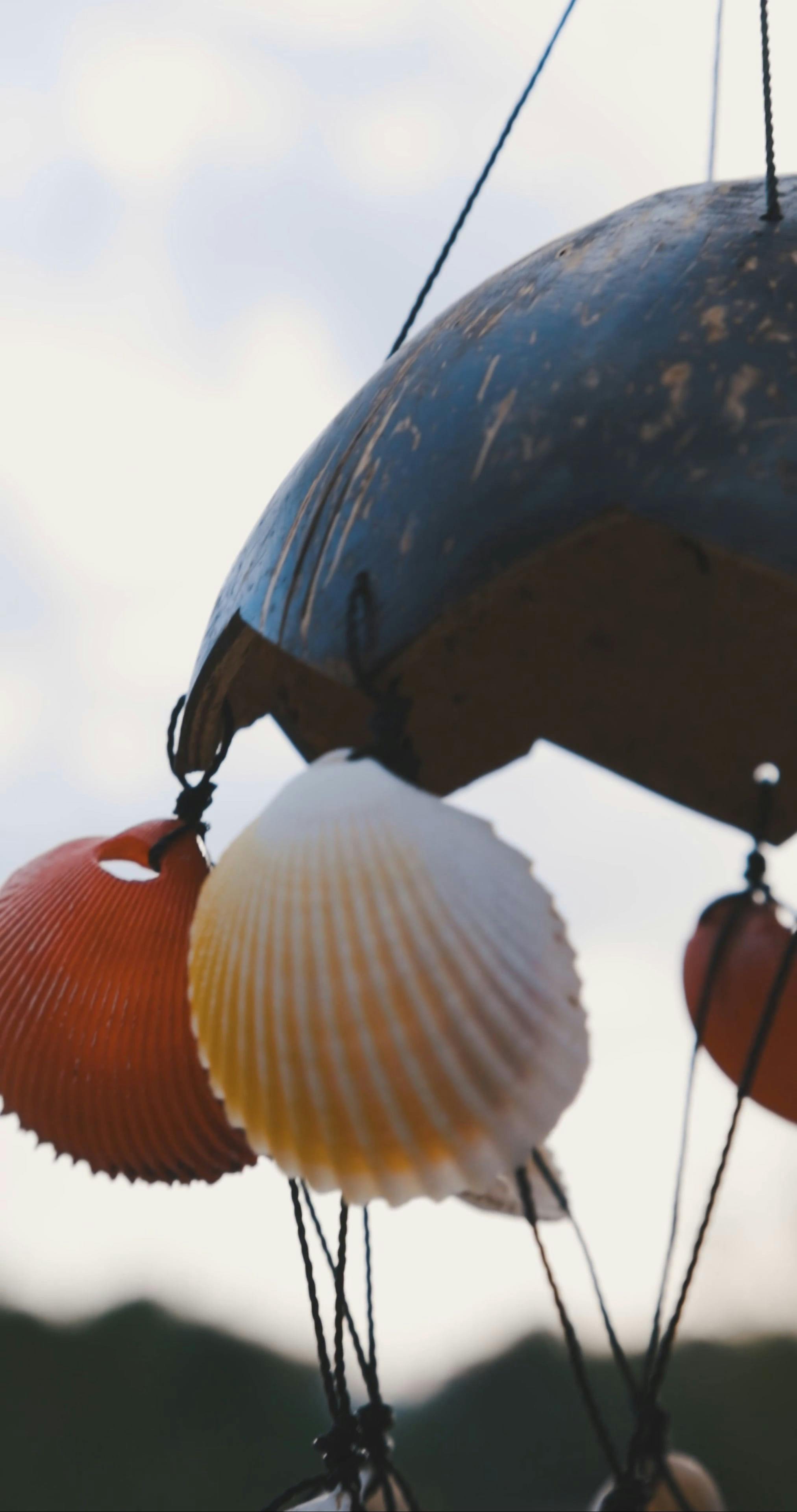 String of Shells Swaying · Free Stock Video