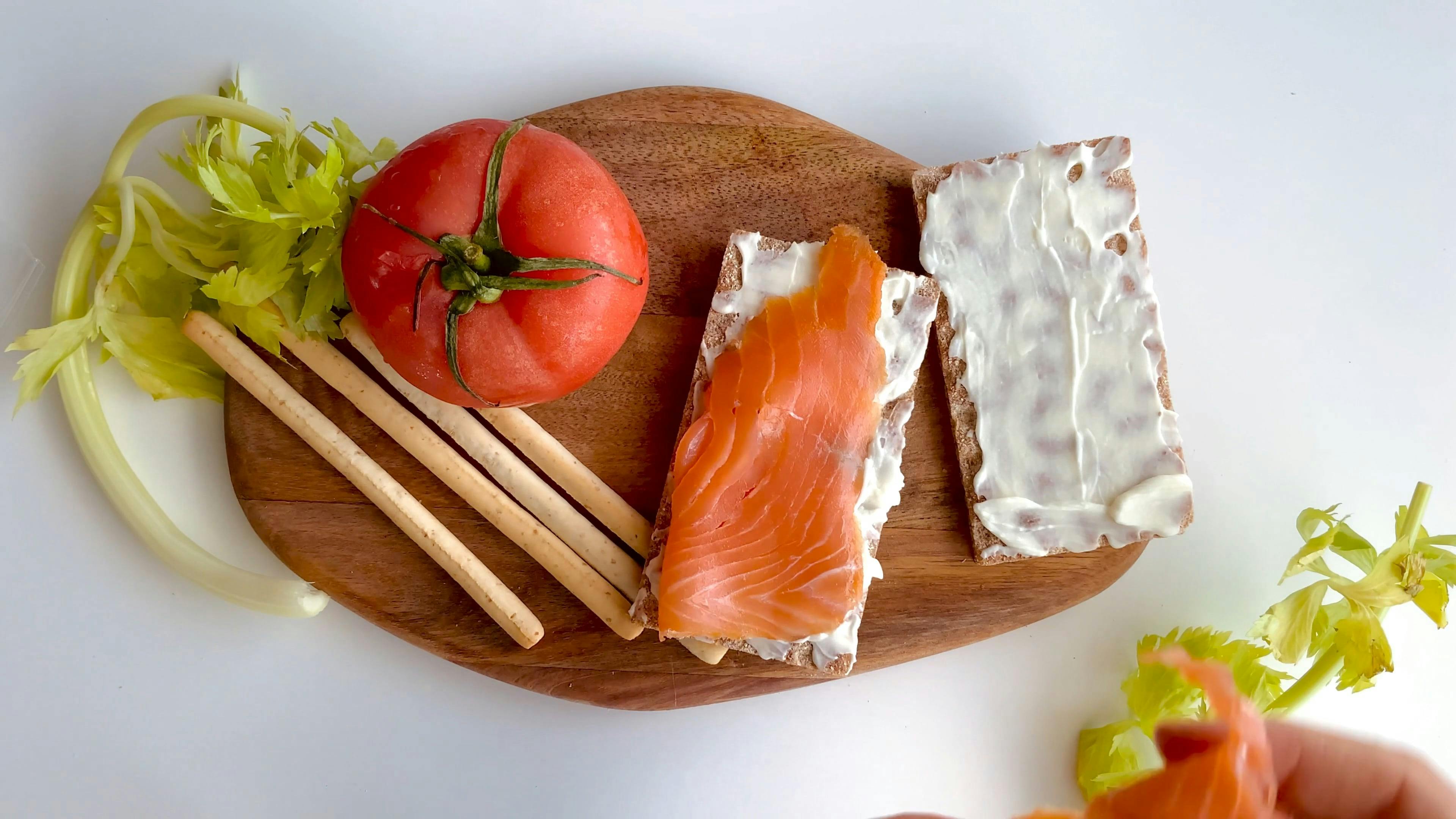 Food Flat Lay in a Wooden Board Free Stock Video Footage, Royalty-Free ...