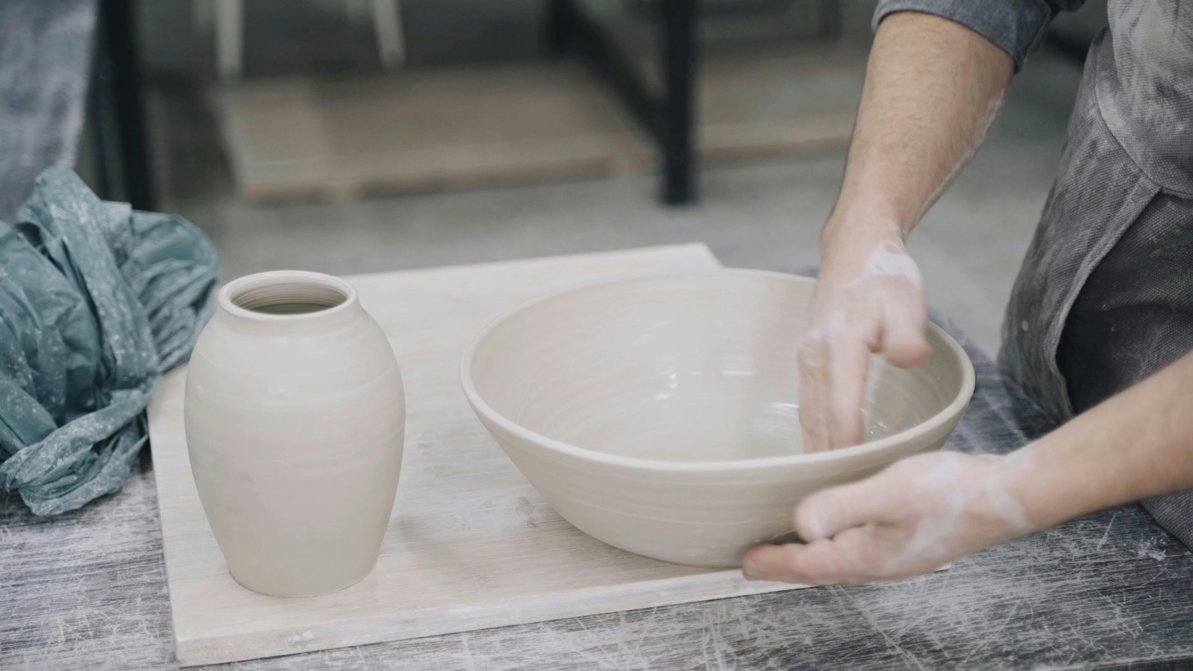 Person Making Ceramics Bowl Free Stock Video Footage, Royalty-Free 4K ...