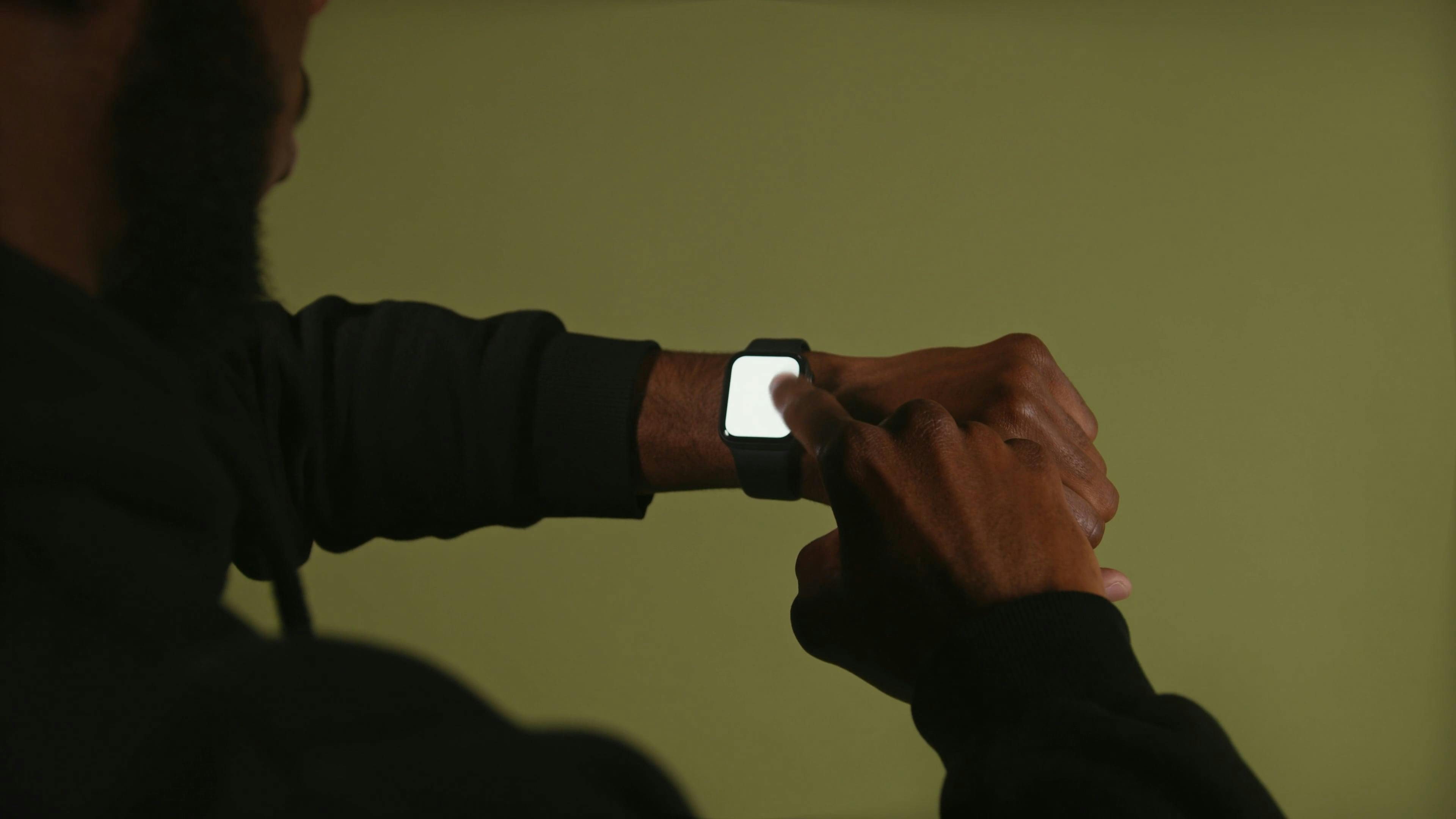 A Man Using His Smartwatch Free Stock Video Footage, Royalty-Free 4K ...