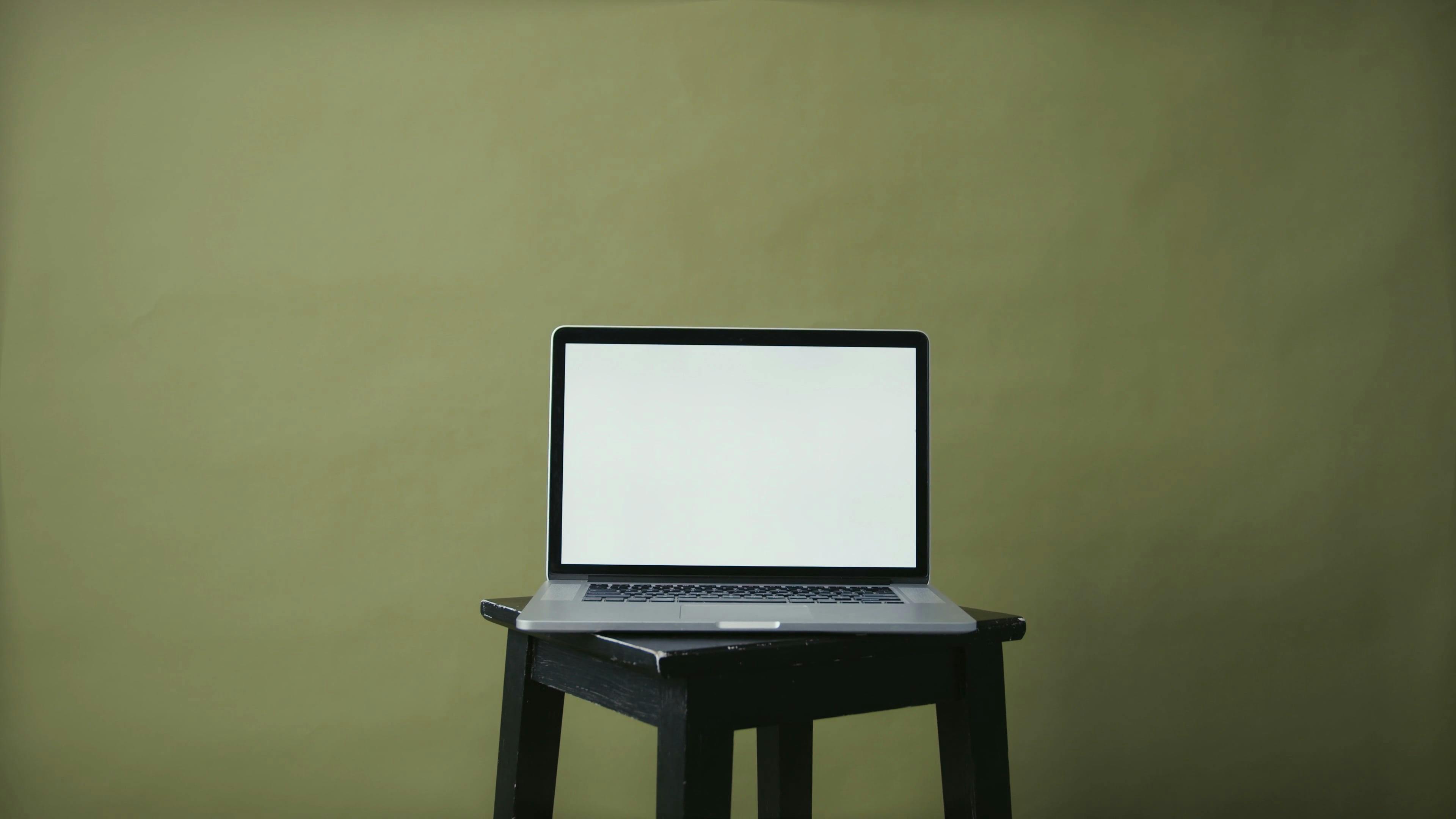 Laptop on a Stool Free Stock Video Footage, Royalty-Free 4K & HD Video Clip