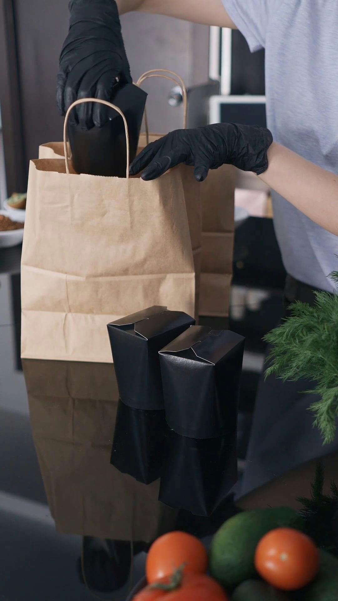 Packing Delivery Food · Free Stock Video