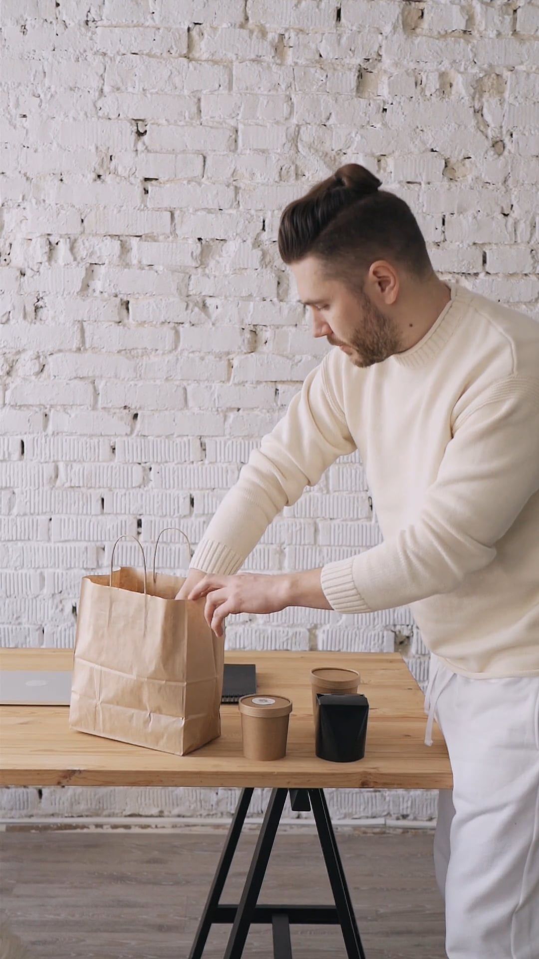 Person Unpacking Takeaway Food · Free Stock Video