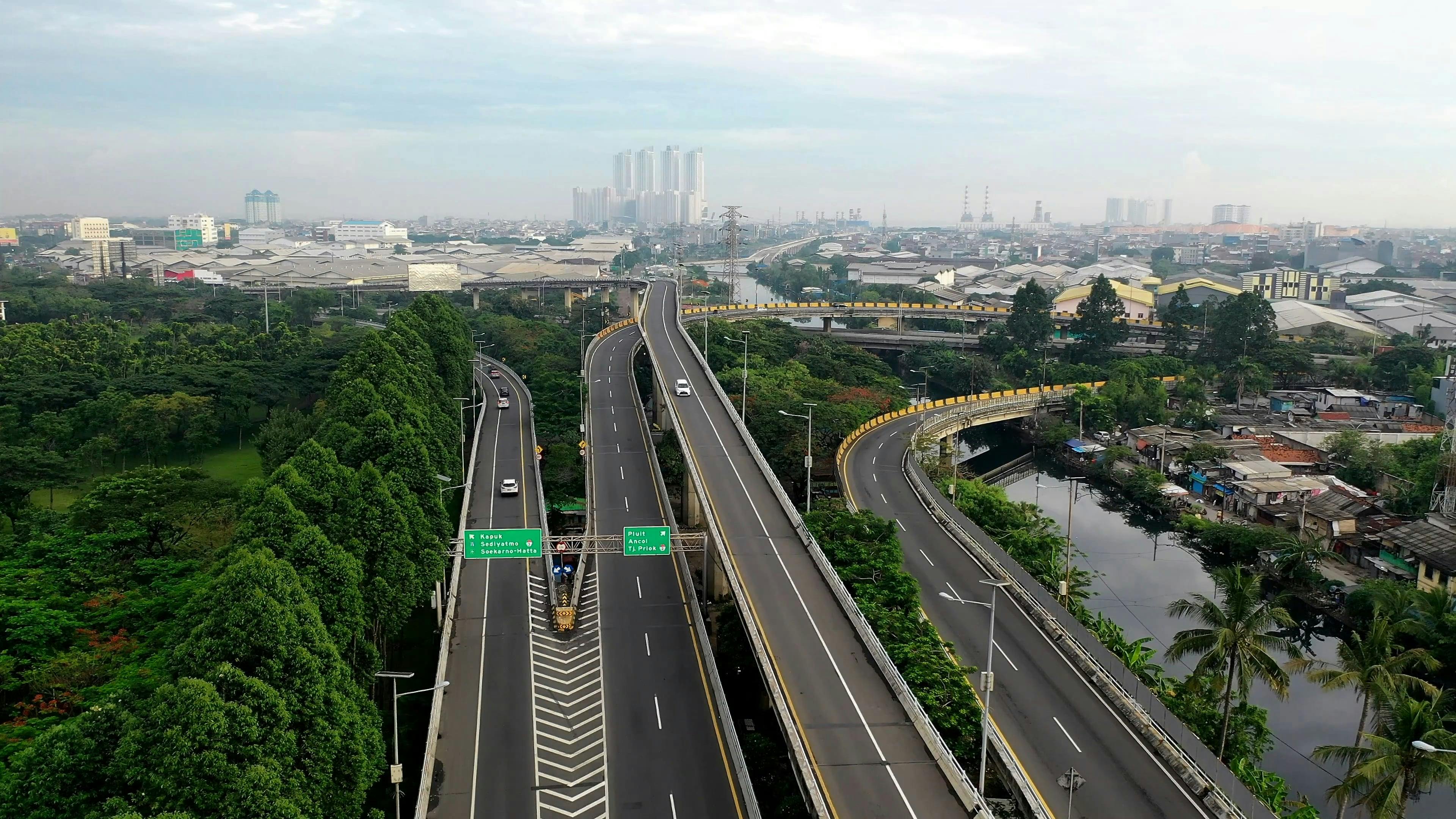 Aerial Footage Of Highways Free Stock Video Footage, Royalty-Free 4K ...