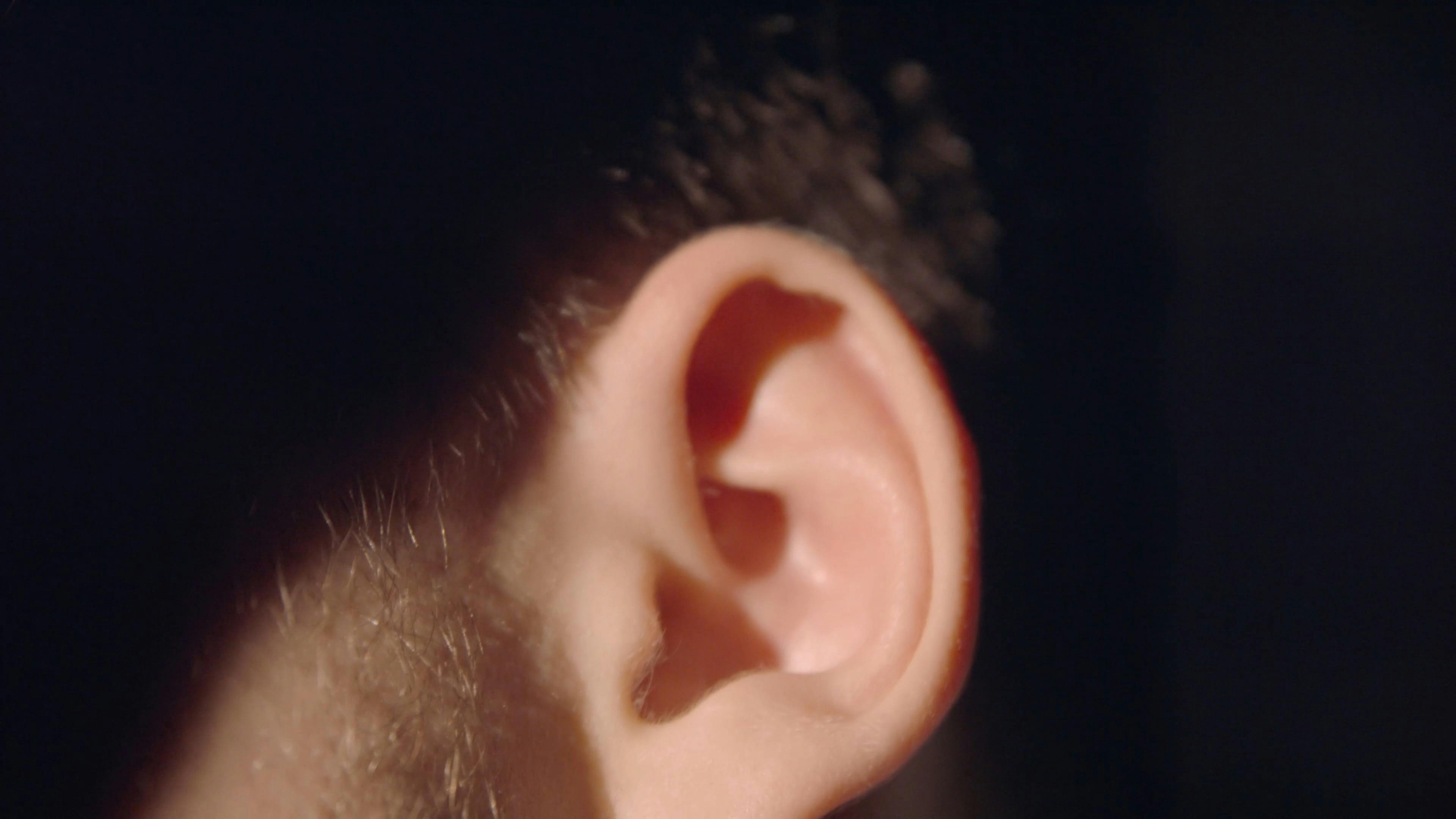 Close-up Video of a Person Ear · Free Stock Video