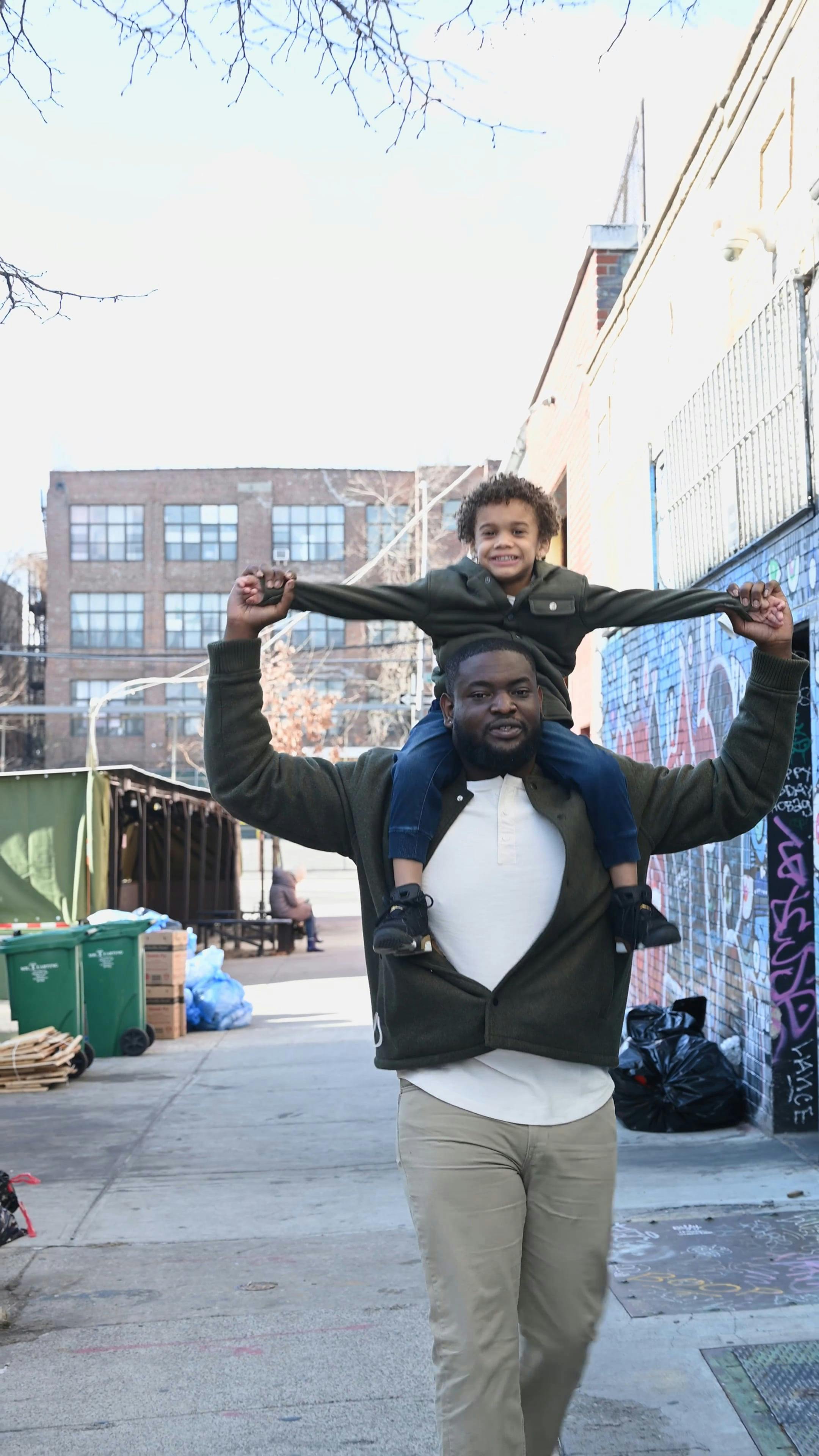 Man Carrying Kid on Shoulders Free Stock Video Footage, Royalty-Free 4K ...