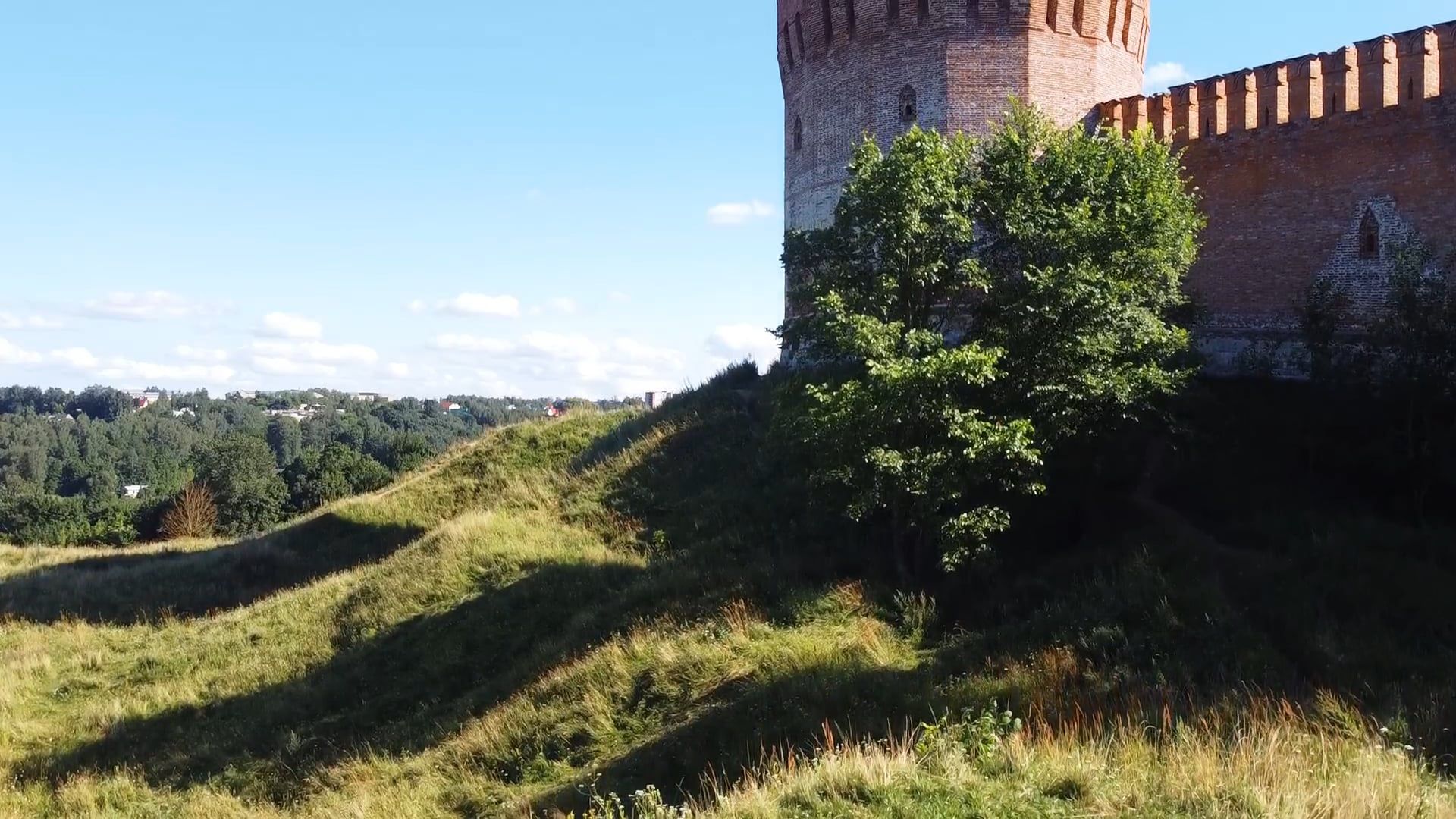 Fortress Overlooking the City · Free Stock Video