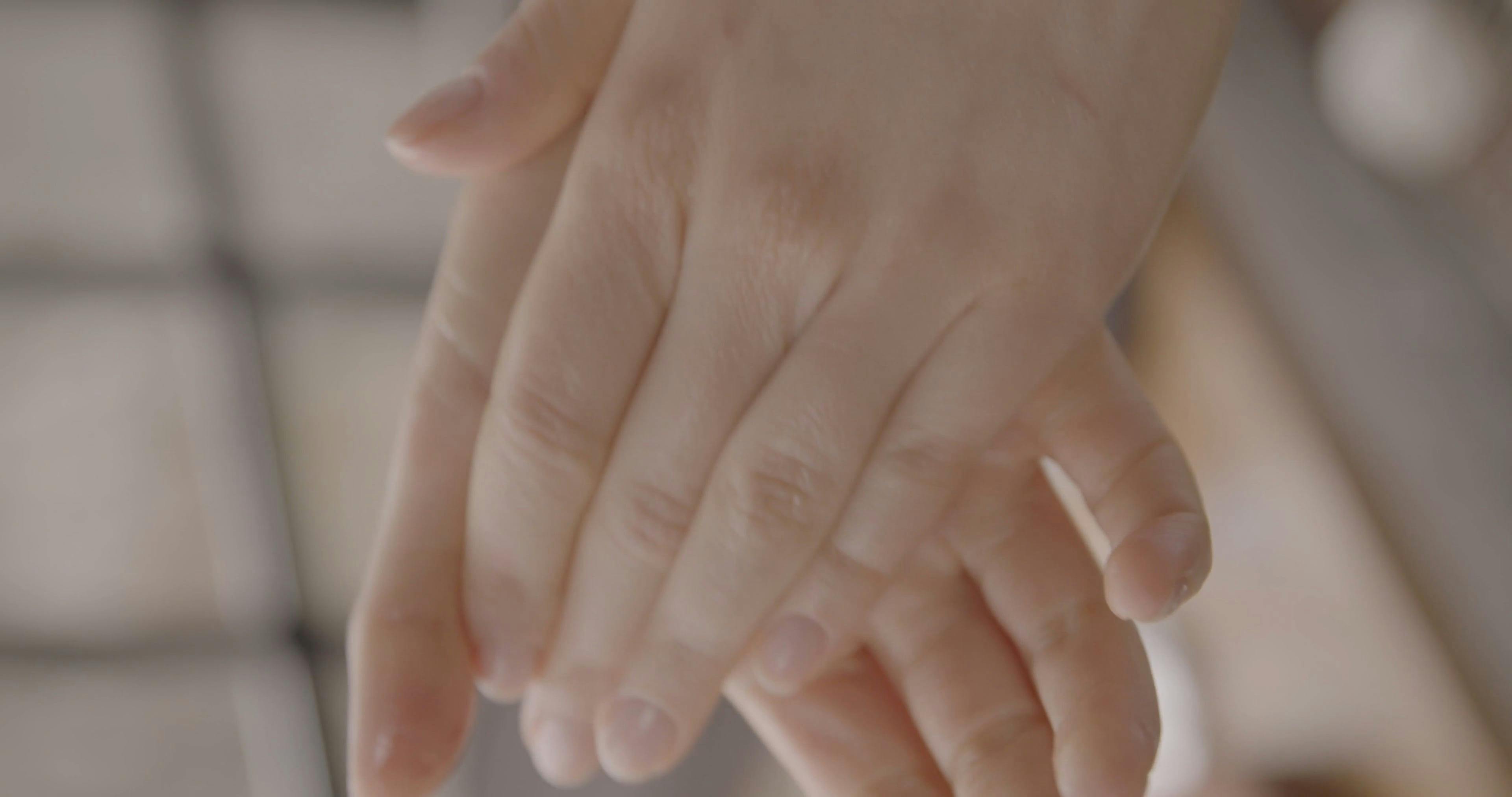 Applying Massage Oil on Both Hands Free Stock Video Footage, Royalty ...