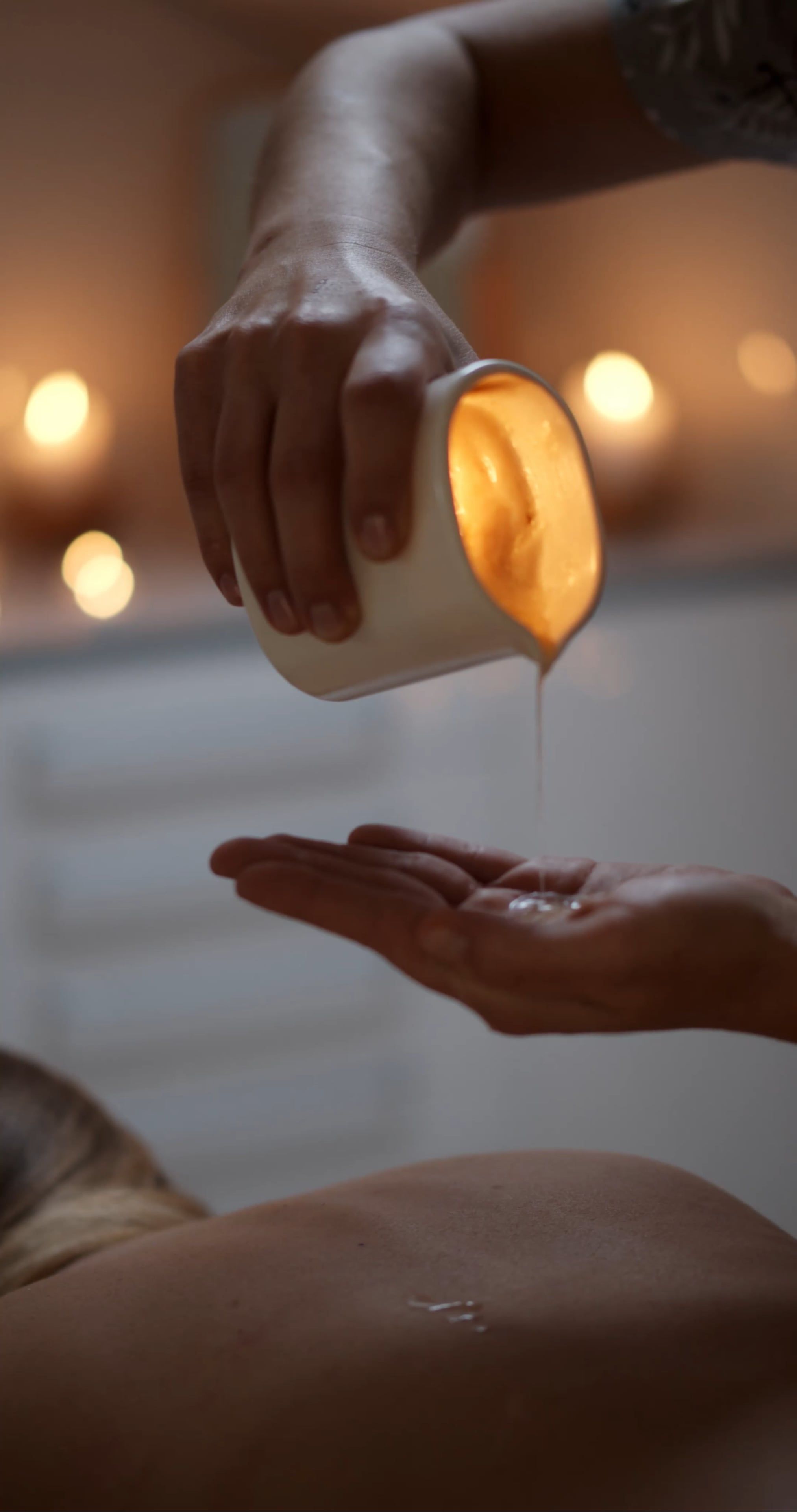 Pouring Massage Oil onto the Back Free Stock Video Footage, Royalty ...