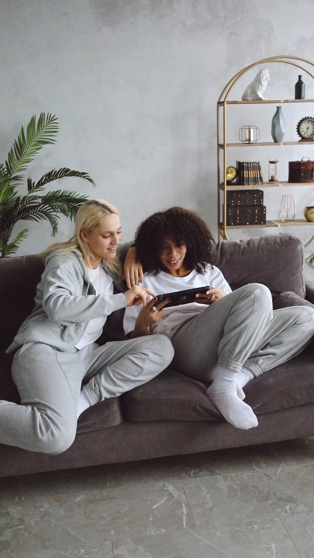 Women Sitting on the Couch · Free Stock Video