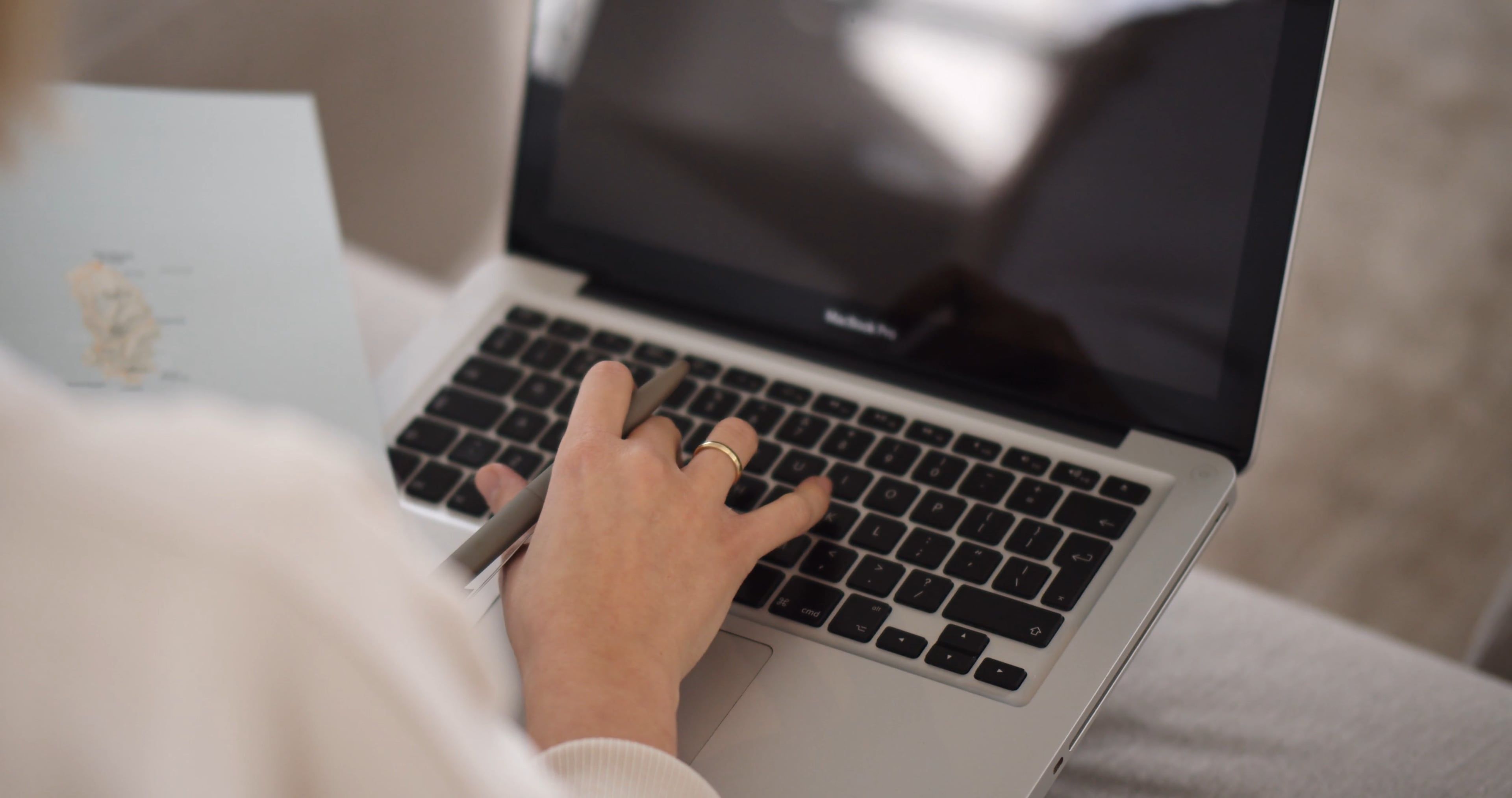 Person Typing on Computer Laptop · Free Stock Video