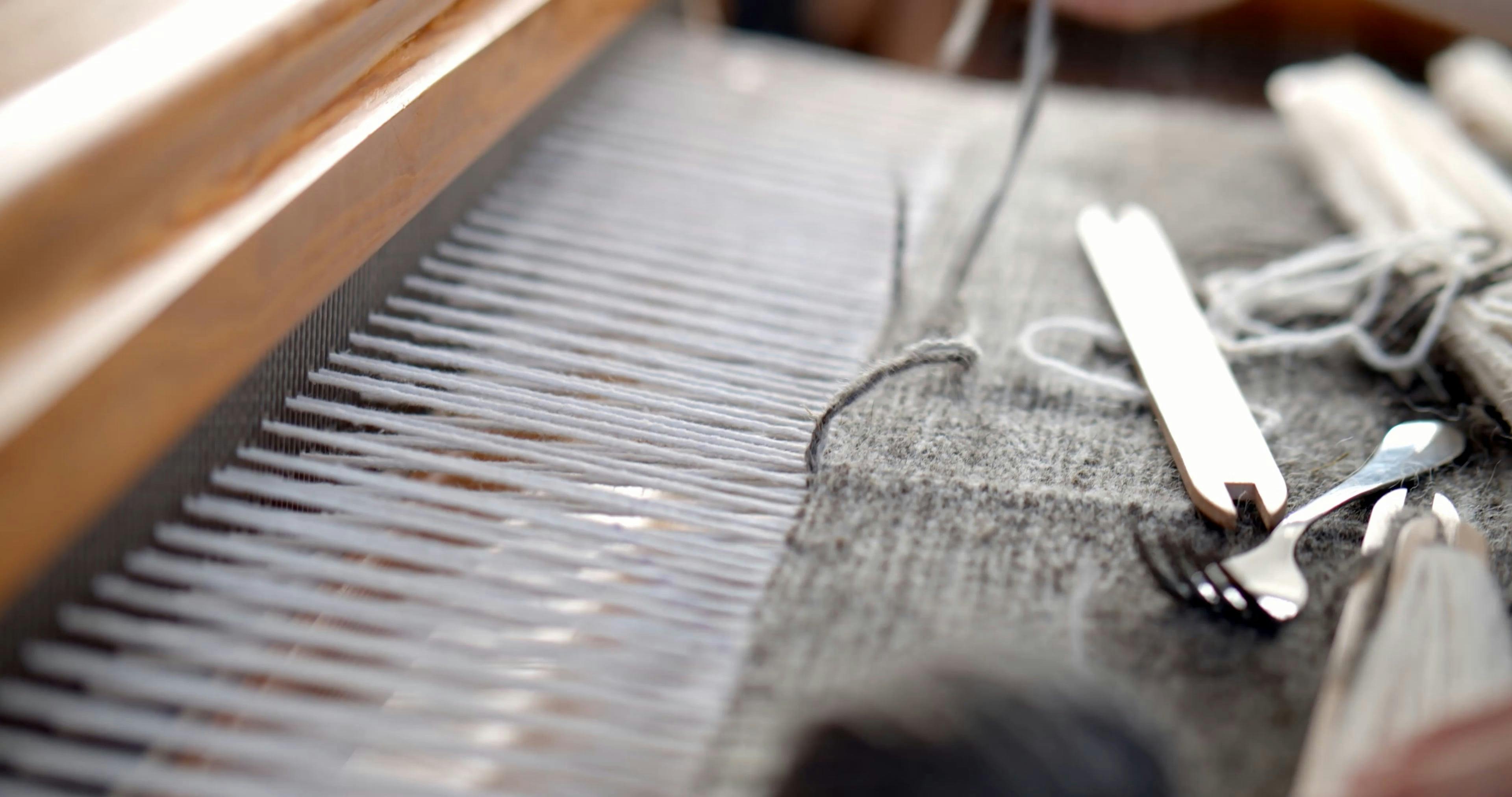 Close-up Video of a Person Weaving Using Loom Free Stock Video Footage ...