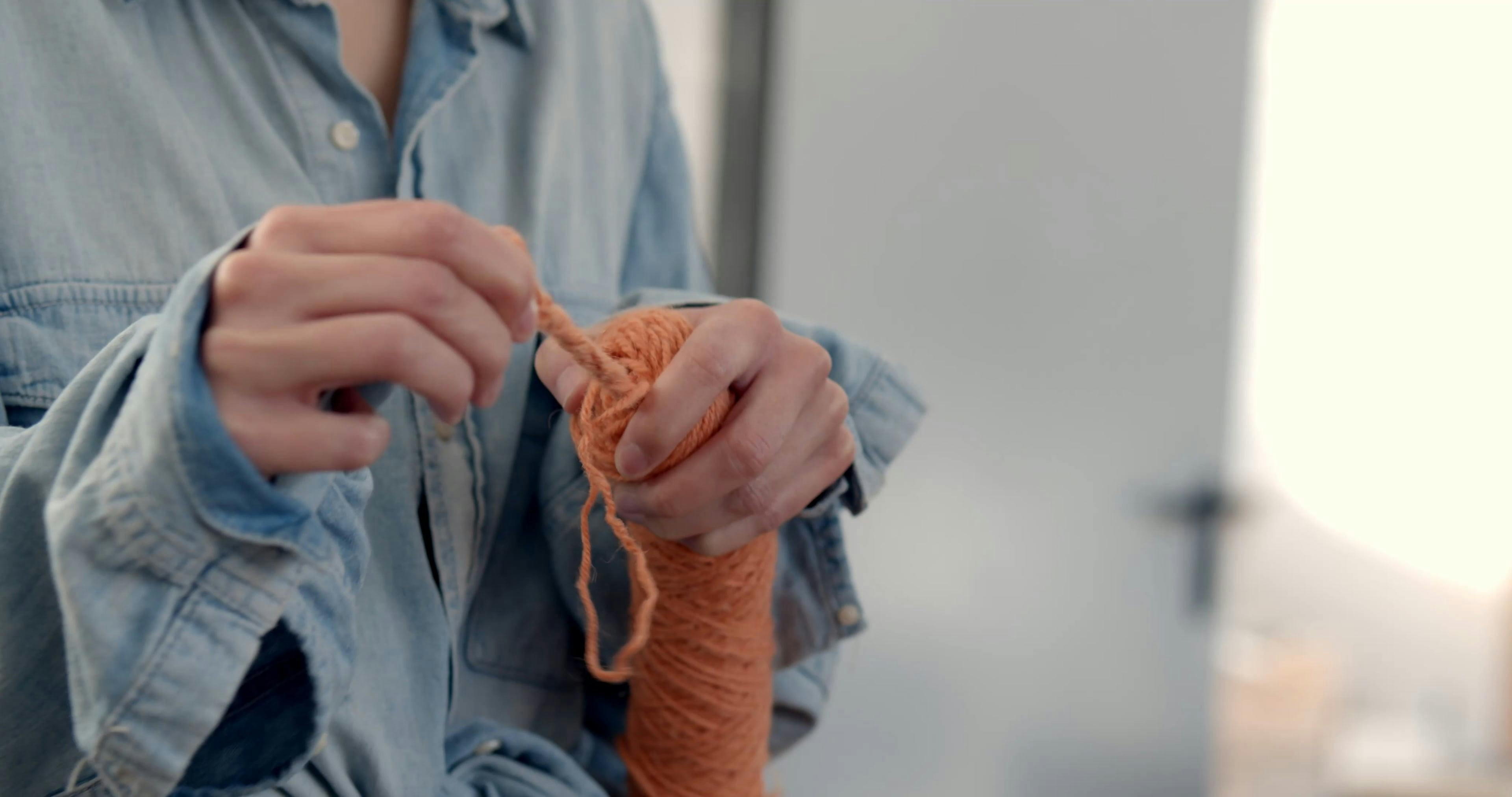 Person Unravelling Yarn Free Stock Video Footage, Royalty-Free 4K & HD ...