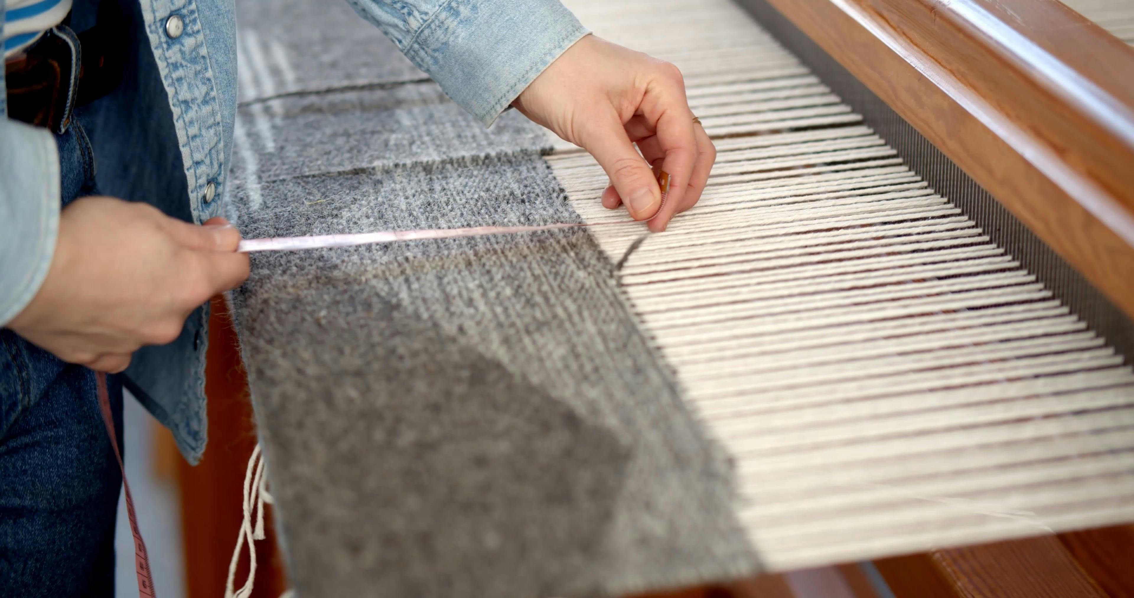 Person Using a Loom · Free Stock Video