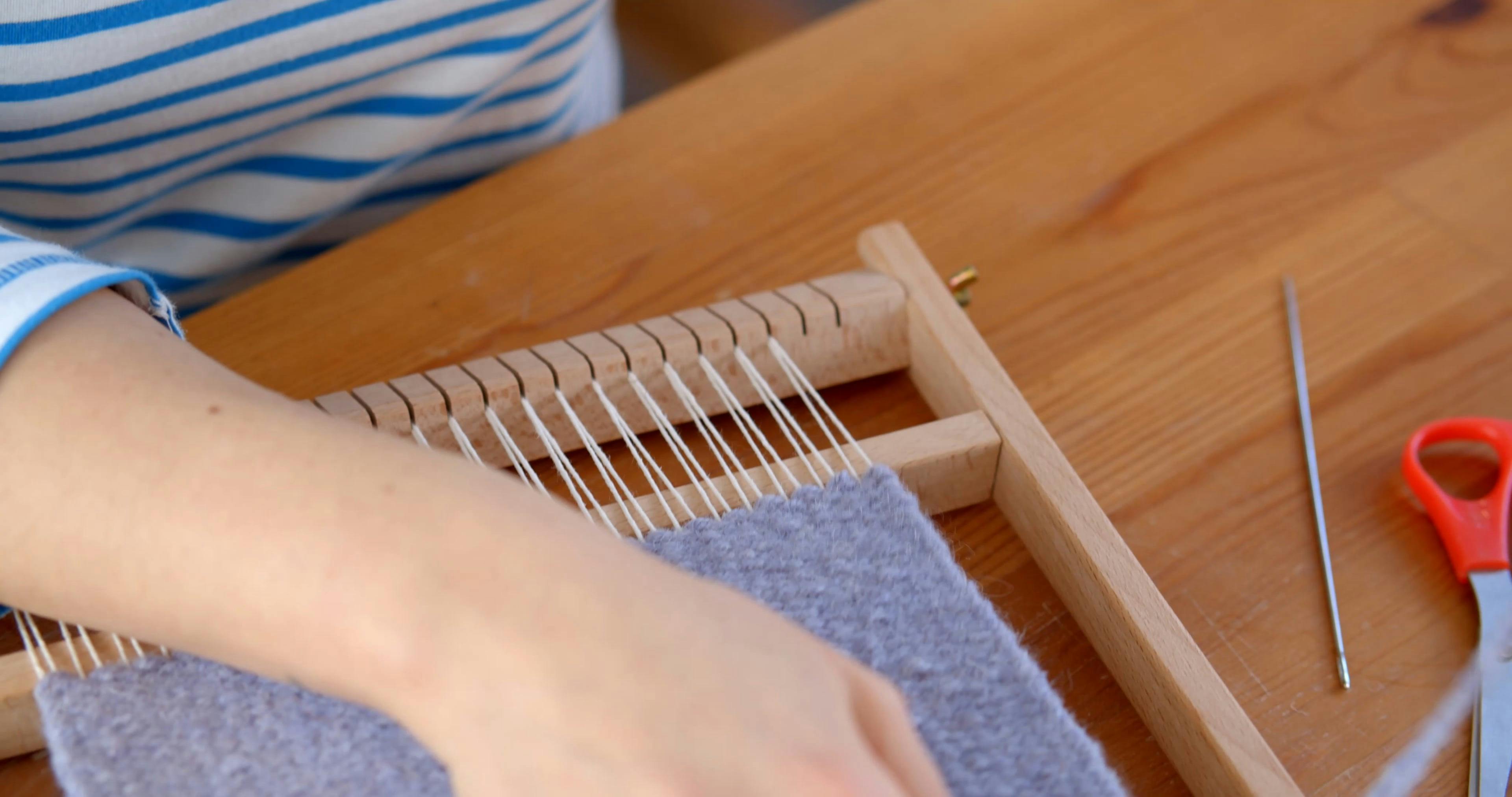 A Person Weaving Using a Loom Free Stock Video Footage, Royalty-Free 4K ...