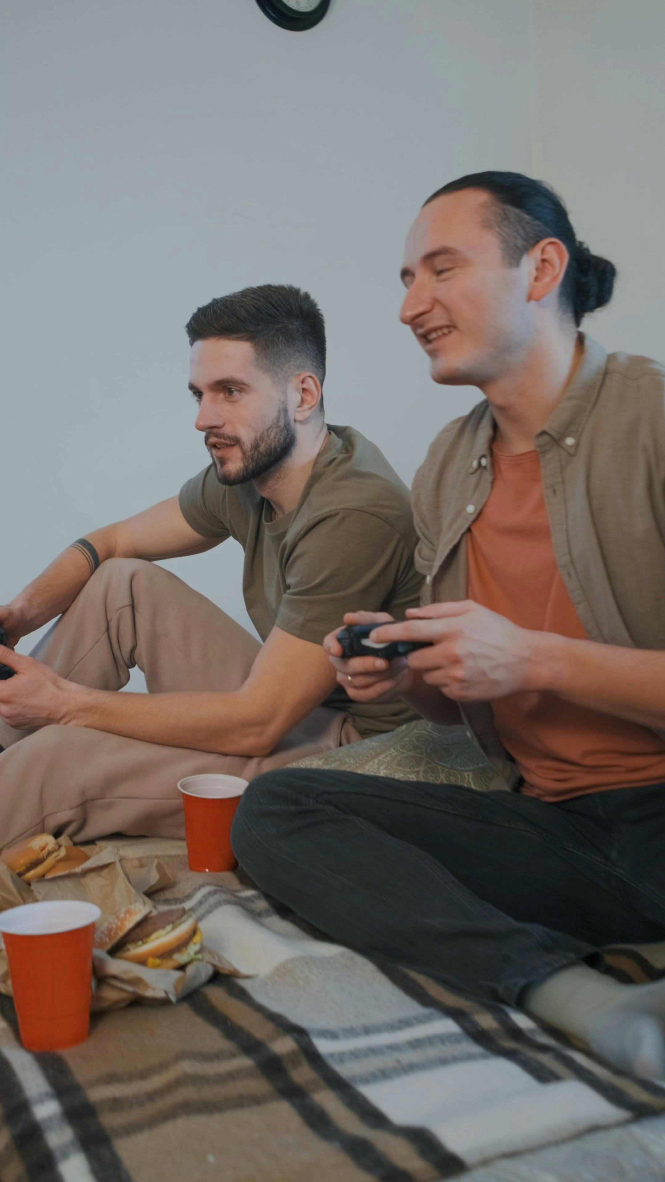 Best Friends Playing a Video Game · Free Stock Video