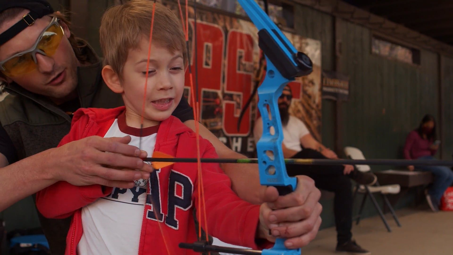 An Instructor Teaching a Boy Archery Free Stock Video Footage, Royalty ...