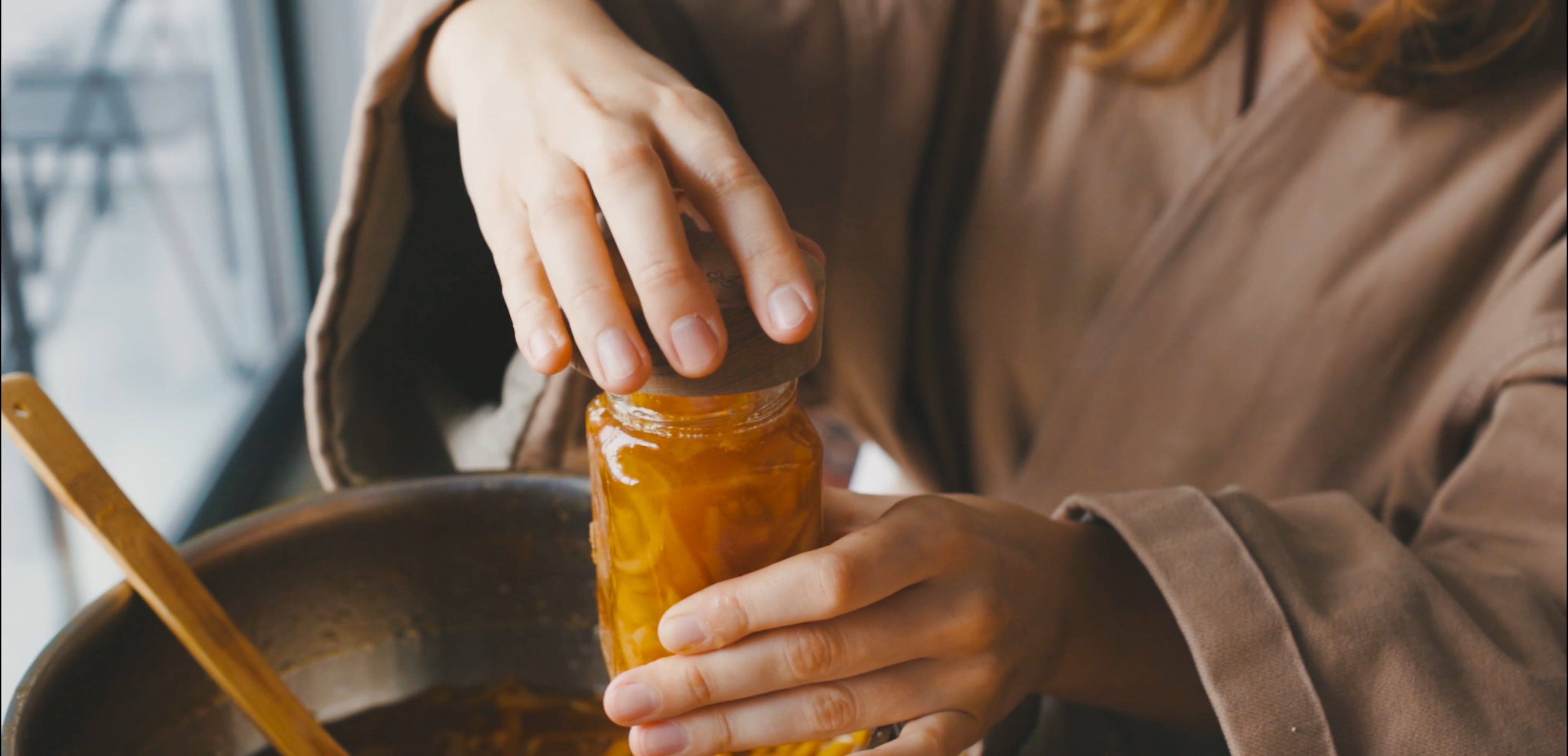 A Woman Closing a Jar Cap Free Stock Video Footage, Royalty-Free 4K ...