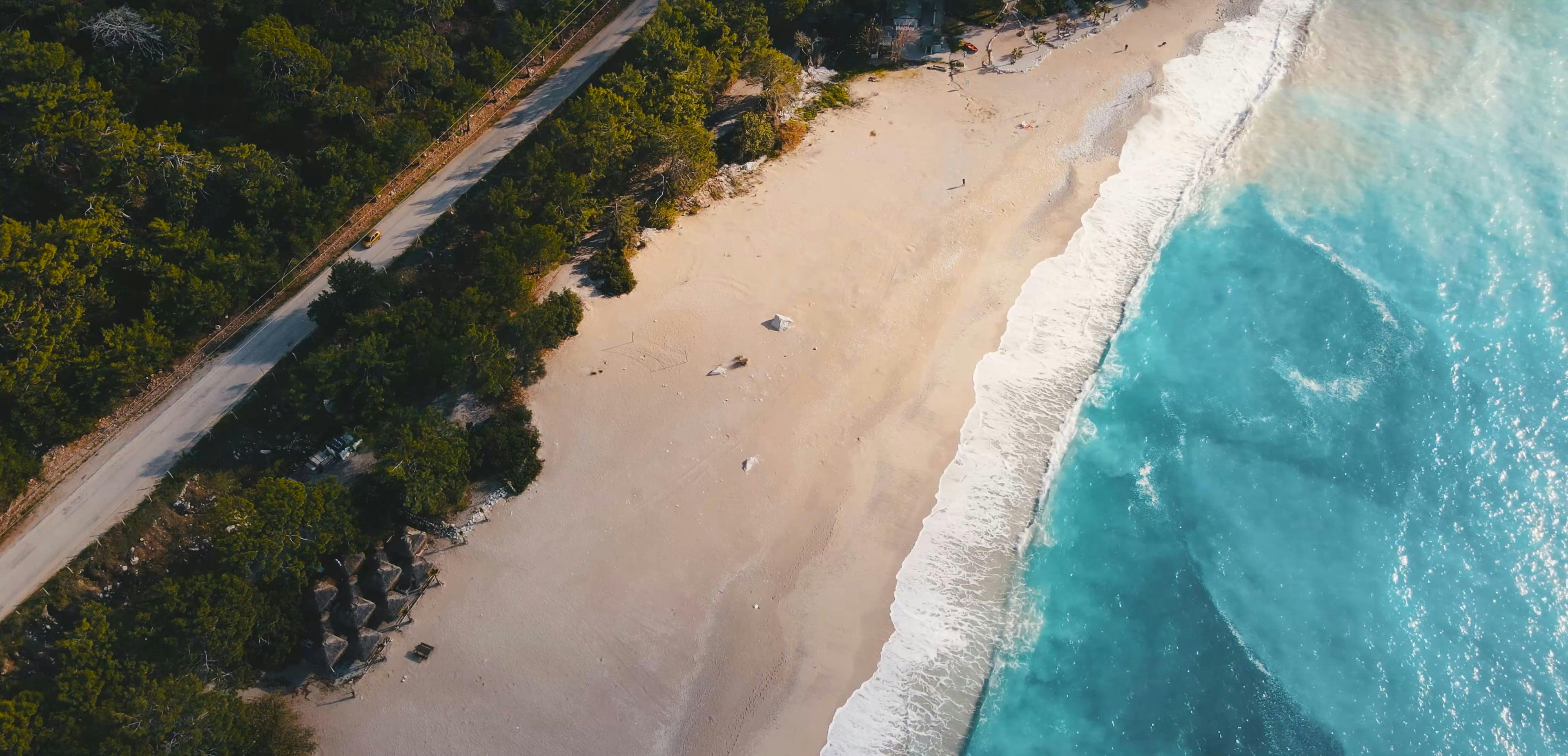 Aerial Footage of a Beach · Free Stock Video