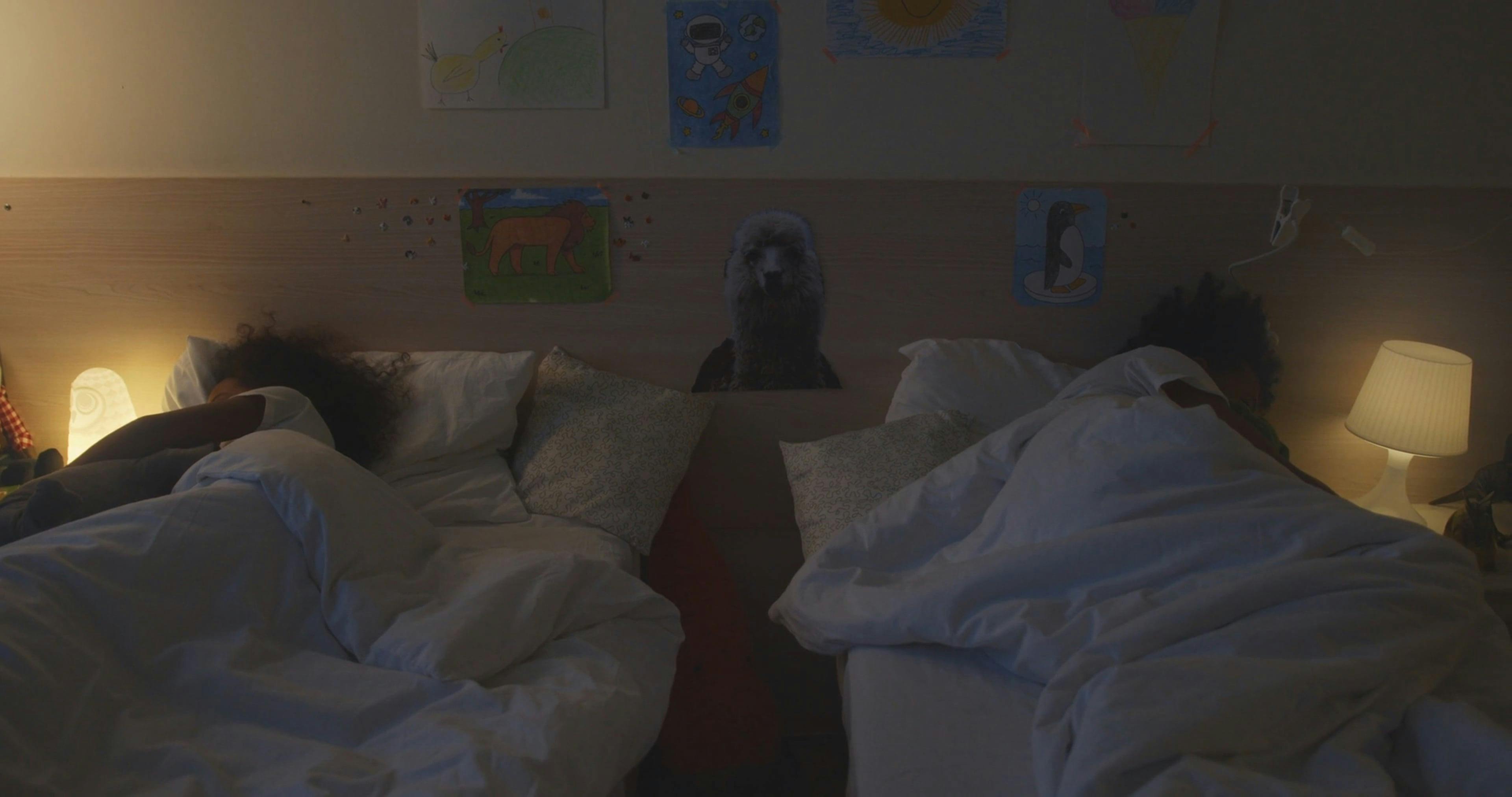 A Boy Making Hand Shadows while Lying in Bed Free Stock Video Footage ...