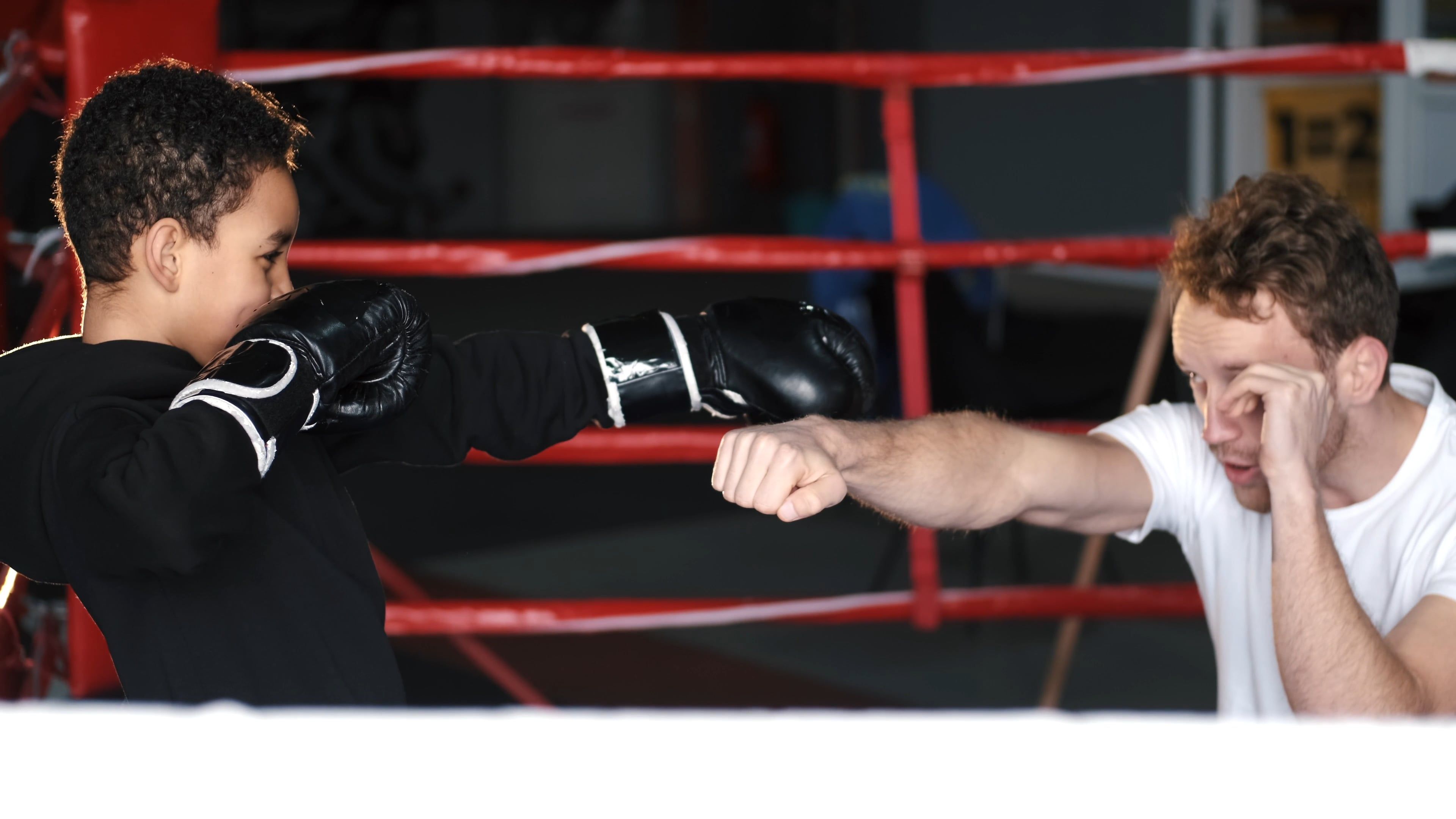 A Man Teaching a Boy How to Punch Free Stock Video Footage, Royalty ...