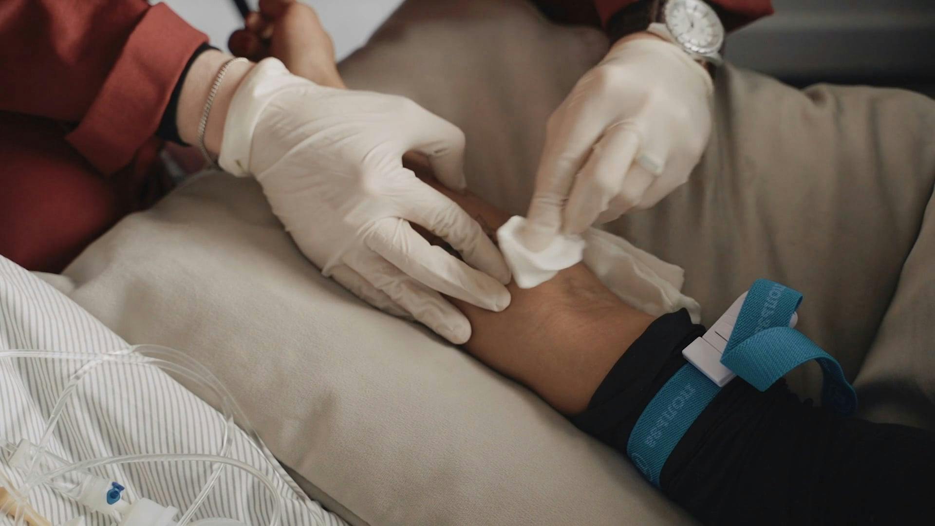 Paramedic Wiping Person's Hand Free Stock Video Footage, Royalty-Free ...