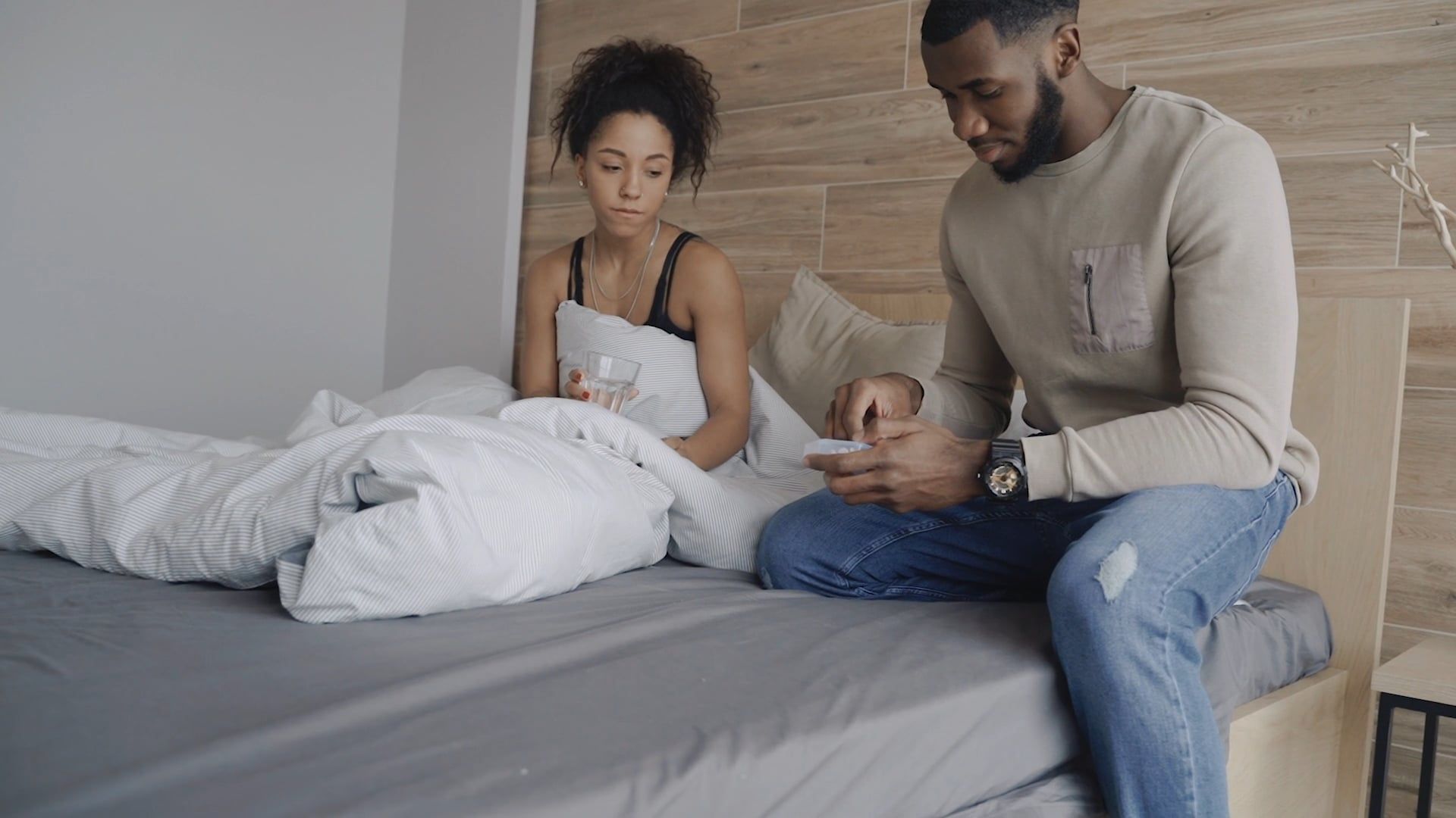 Man Giving Woman A Medicine Free Stock Video Footage, Royalty-Free 4K ...
