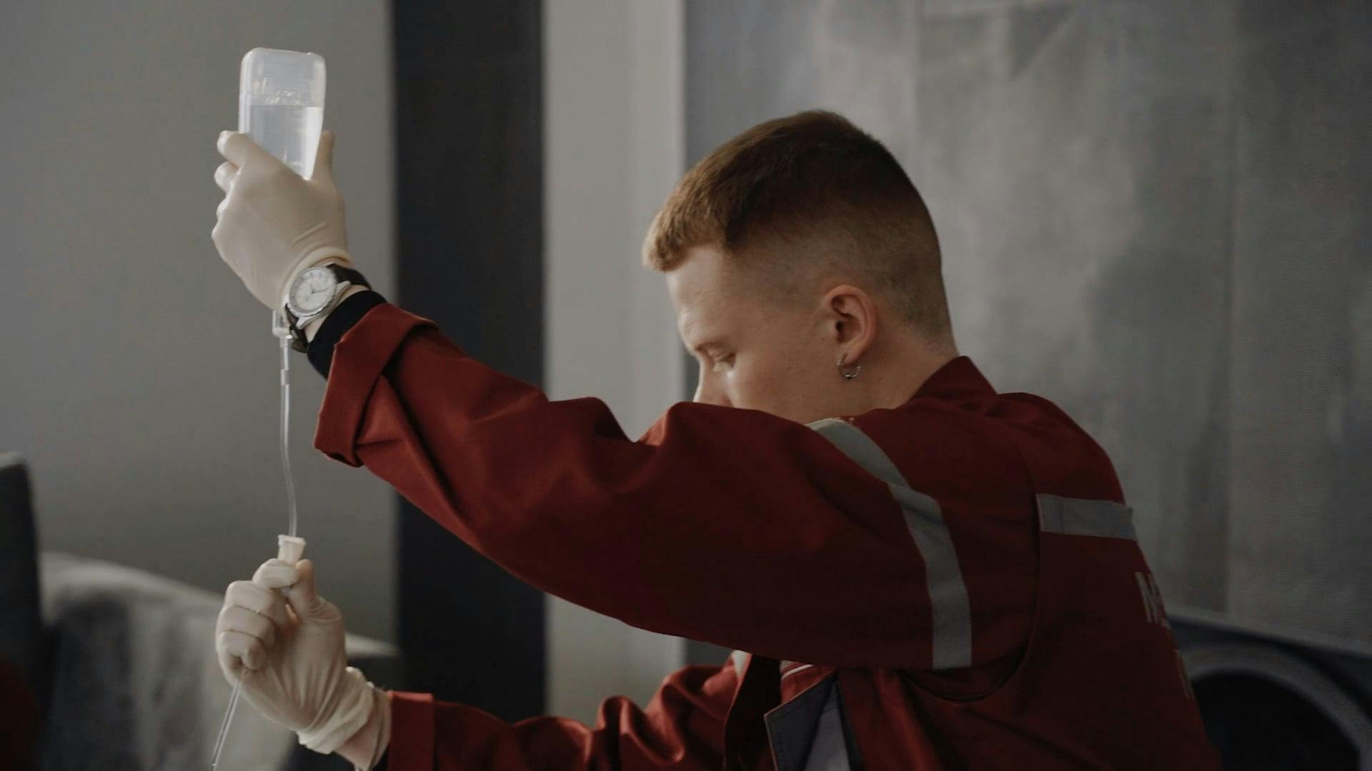 Man Holding A Dextrose Free Stock Video Footage, Royalty-Free 4K & HD ...