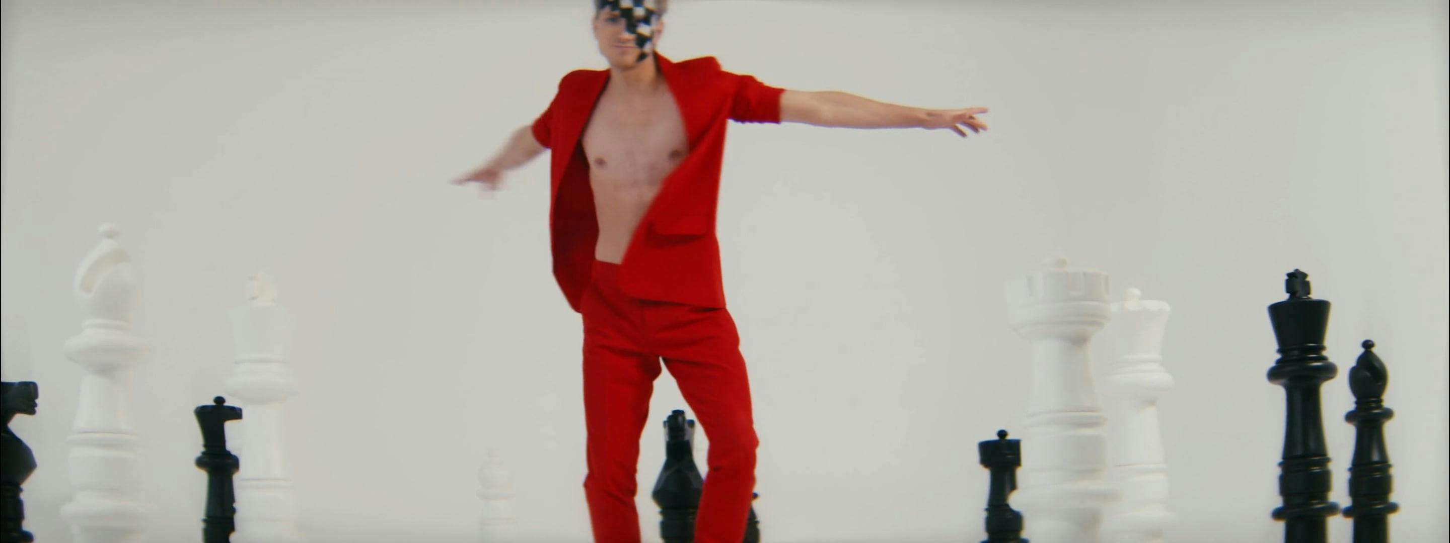 A Dancing Man with a Chess Face Paint Free Stock Video Footage, Royalty ...