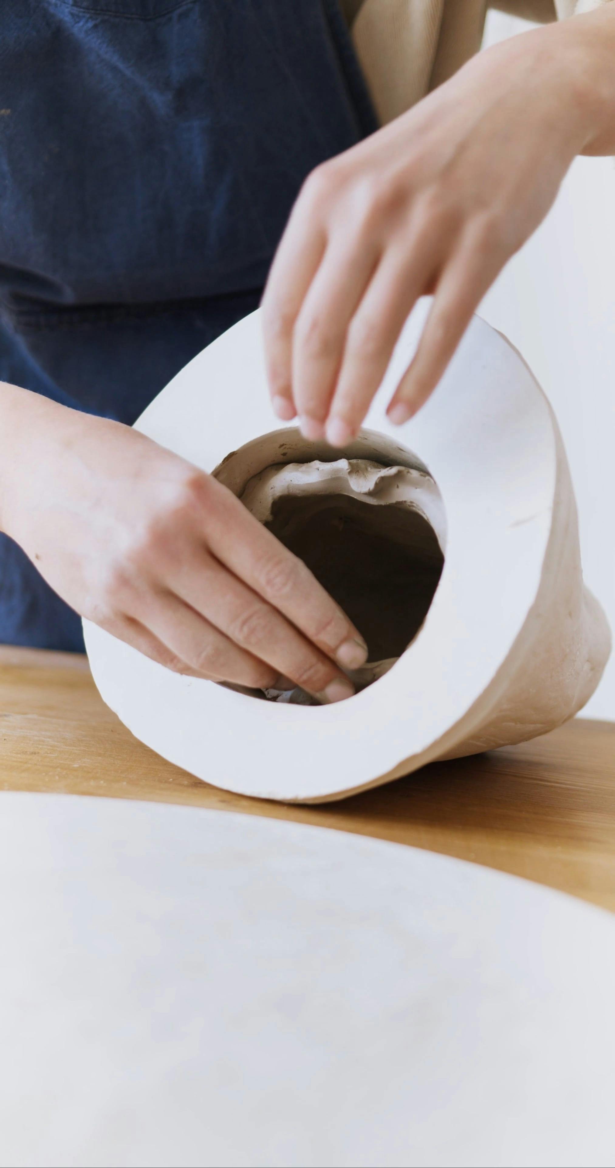 Female Hands Working with Clay · Free Stock Video