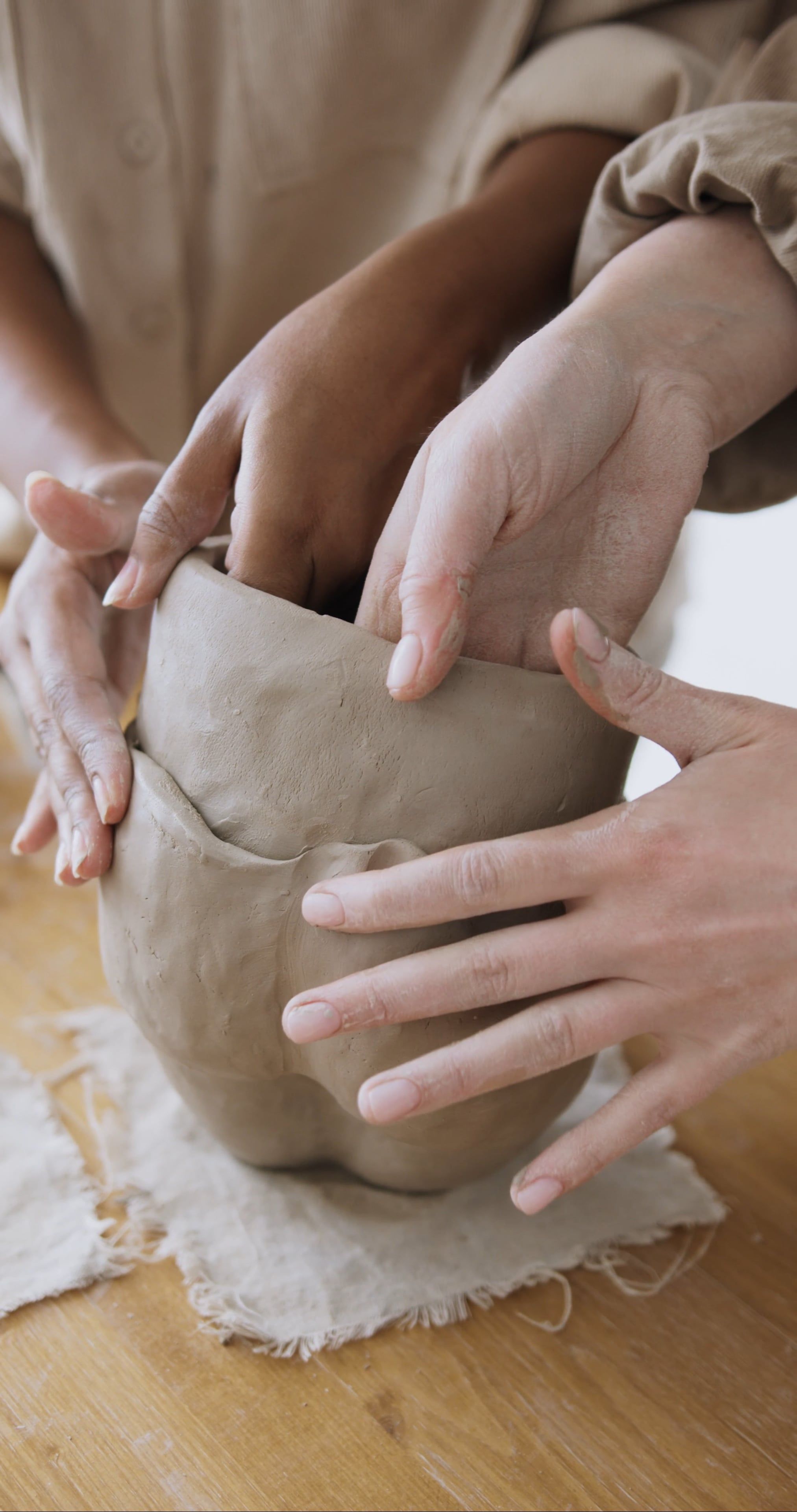 Woman Molding a Clay · Free Stock Video