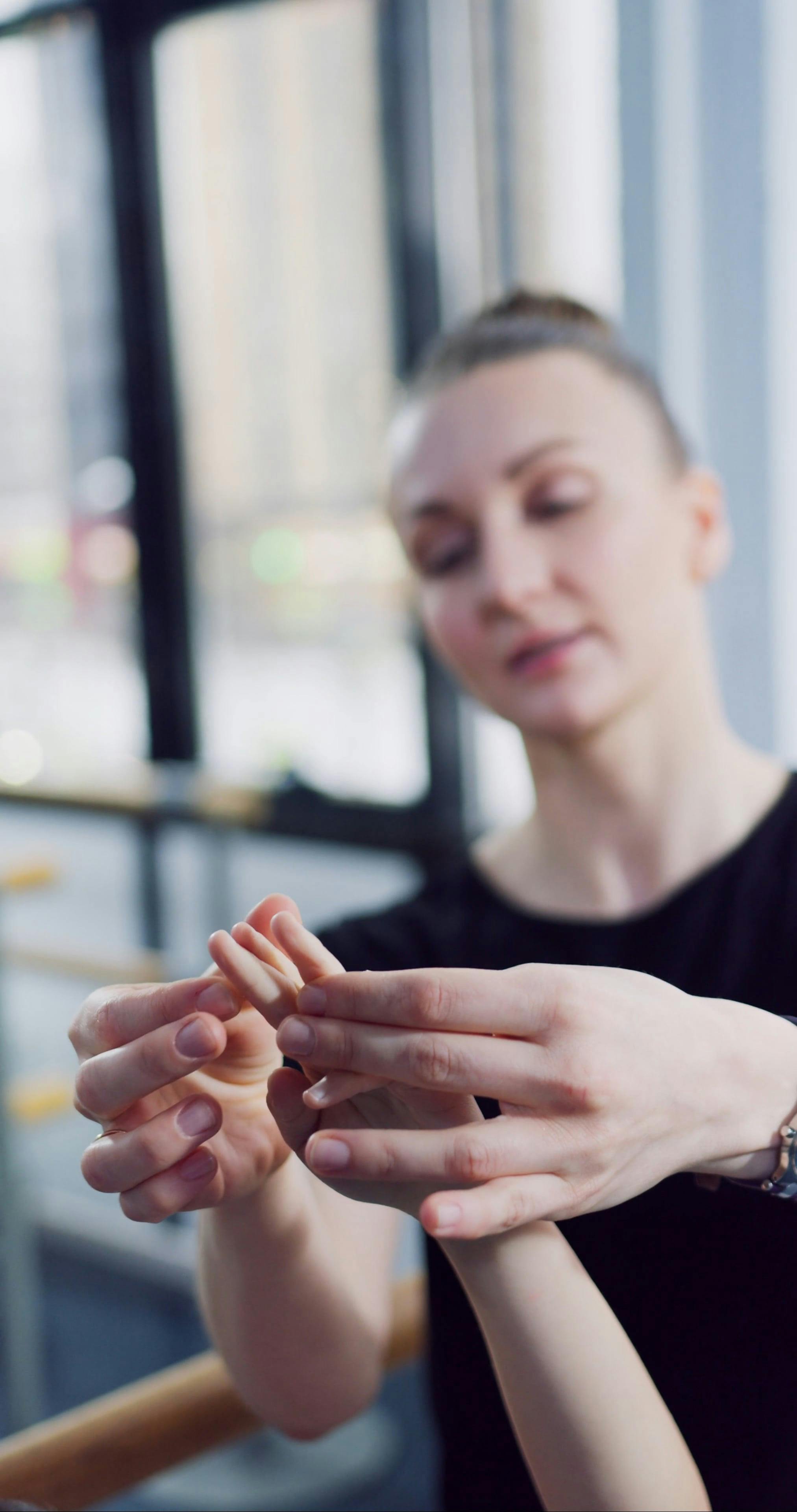 Ballet Instructor Teaching Dance Pose · Free Stock Video