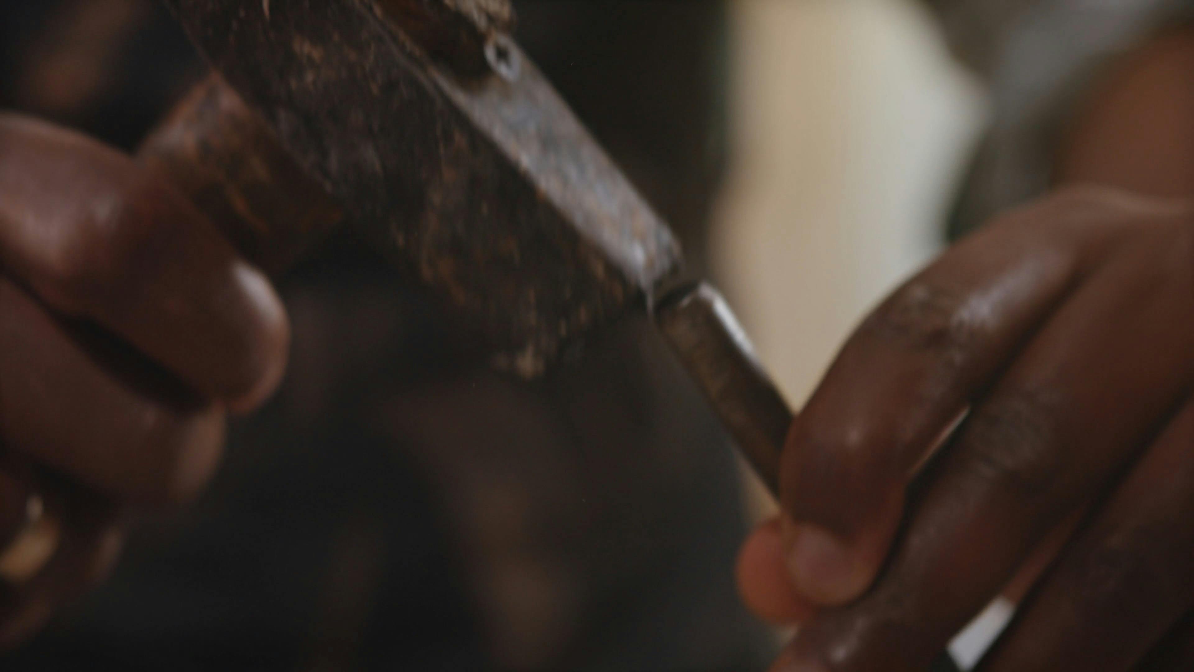 Person Using a Chisel and a Hammer Free Stock Video Footage, Royalty ...