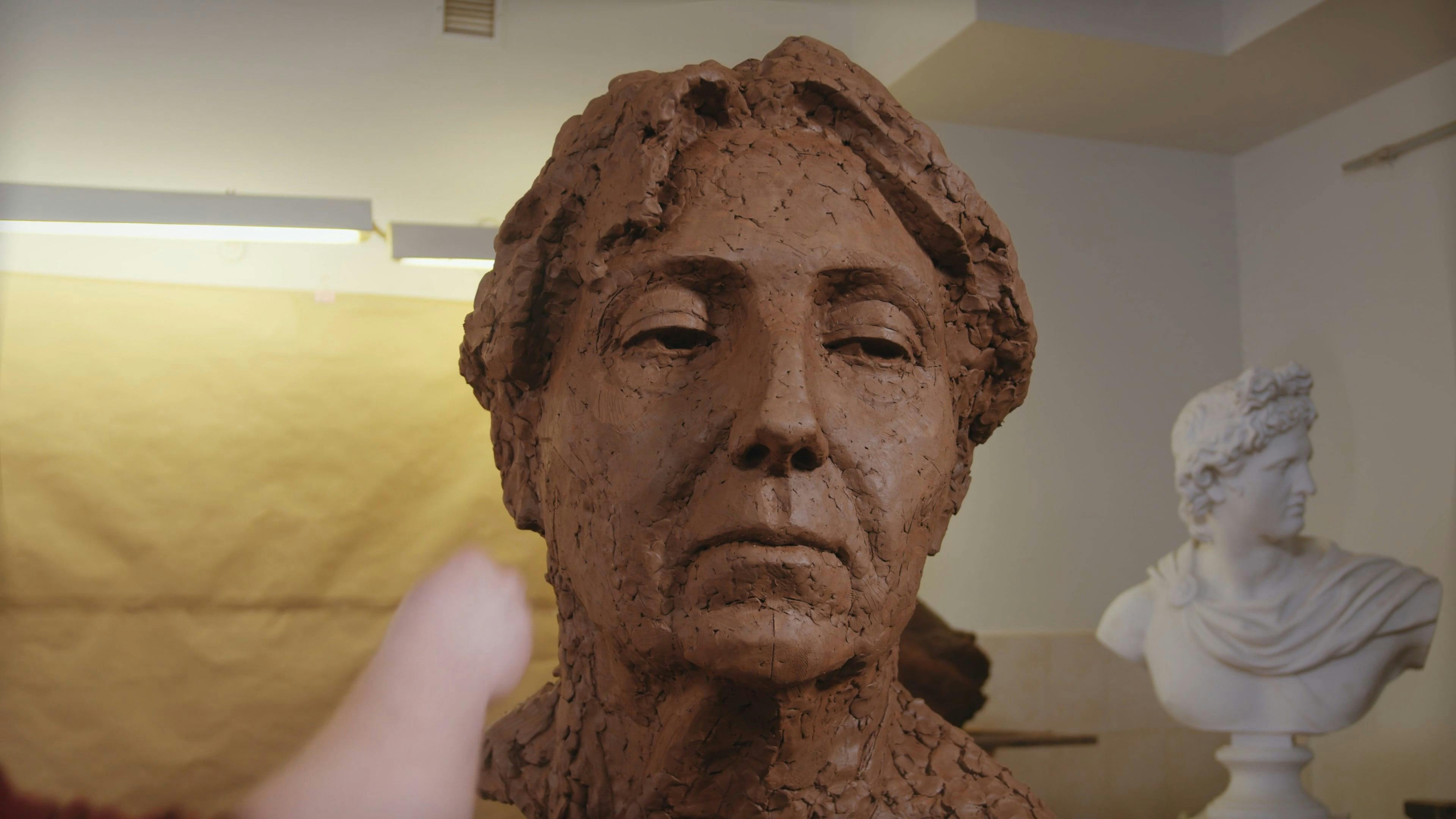 A Man Making a Sculpture Using His Hands Free Stock Video Footage ...