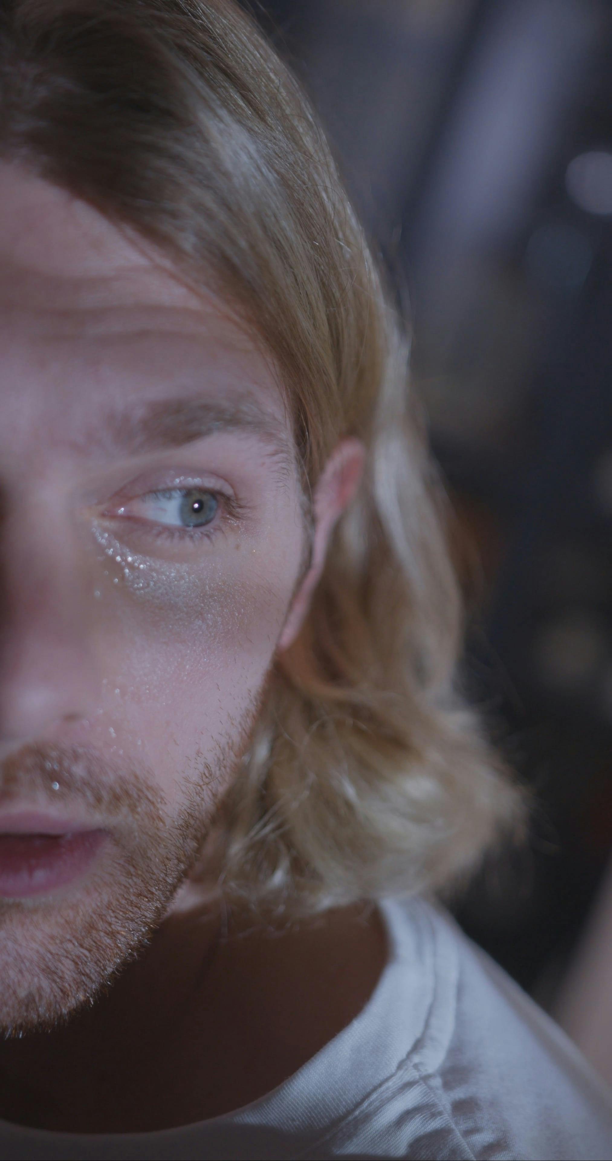 Man Crying with Tears · Free Stock Video