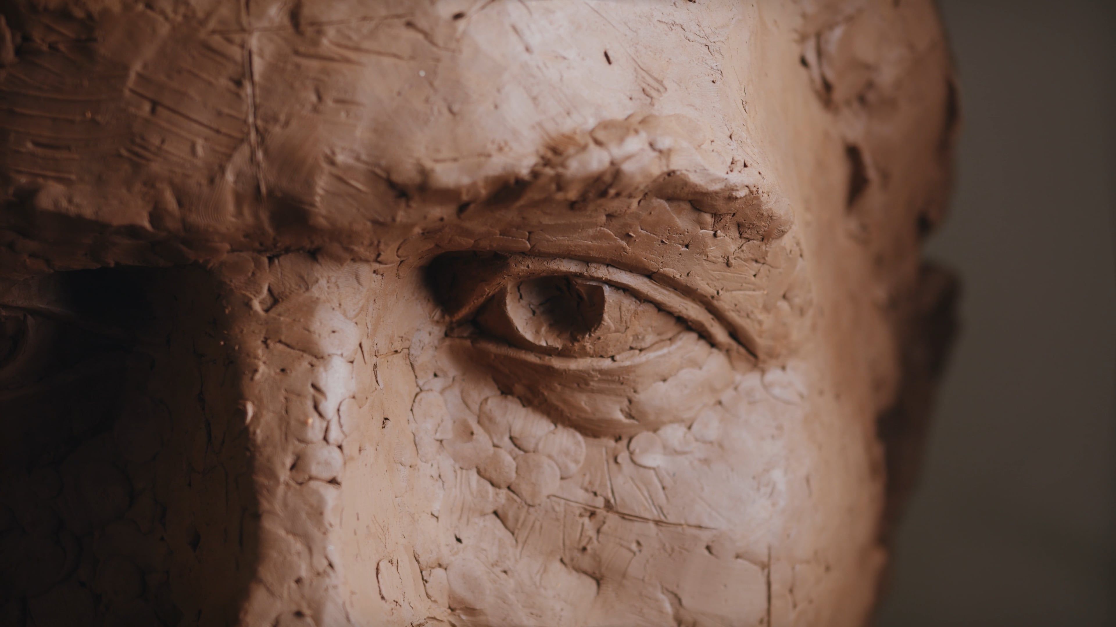Close Up View of Statue Made of Clay · Free Stock Video