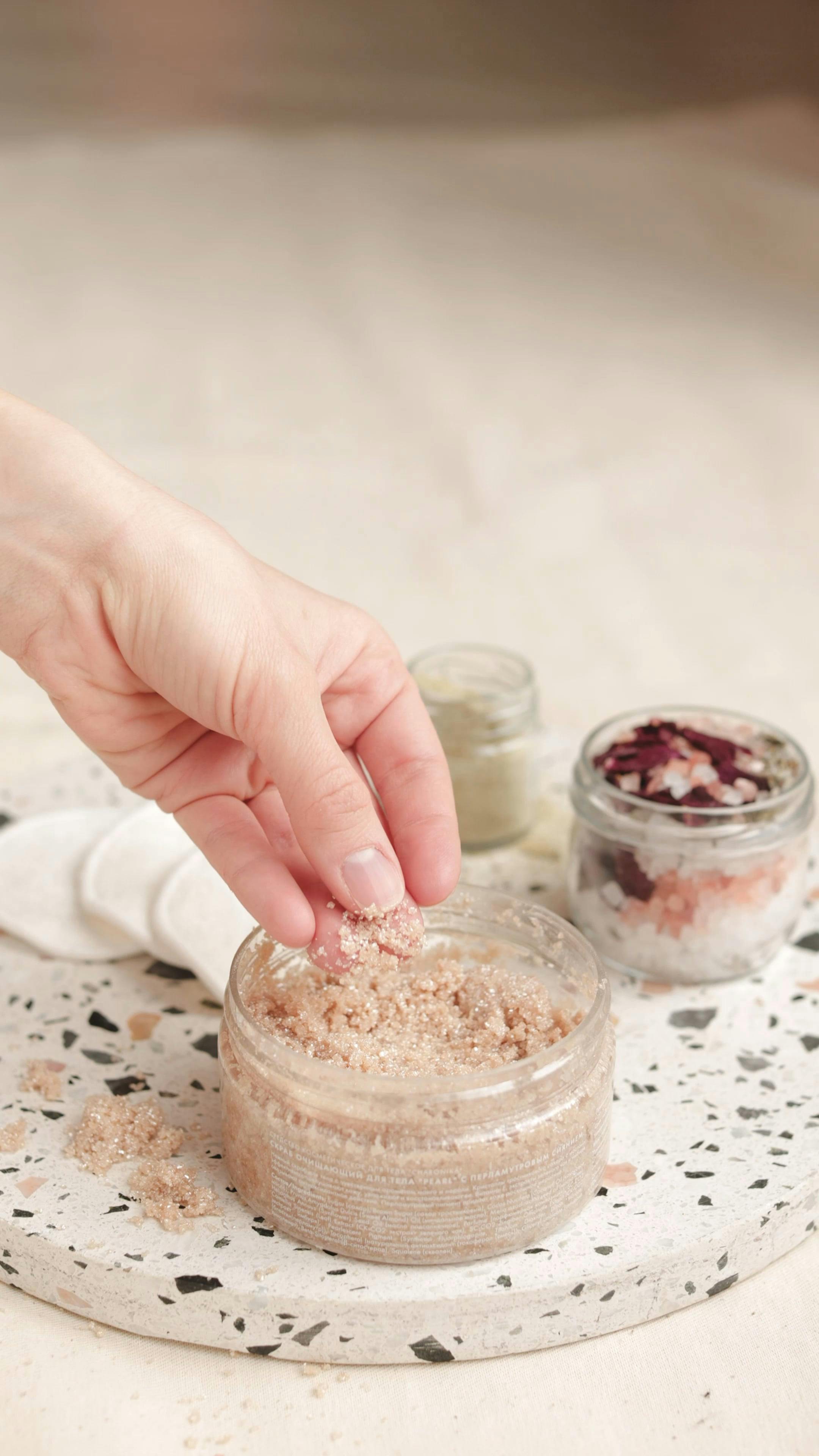 A Person Holding a Body Scrub Free Stock Video Footage, Royalty-Free 4K ...