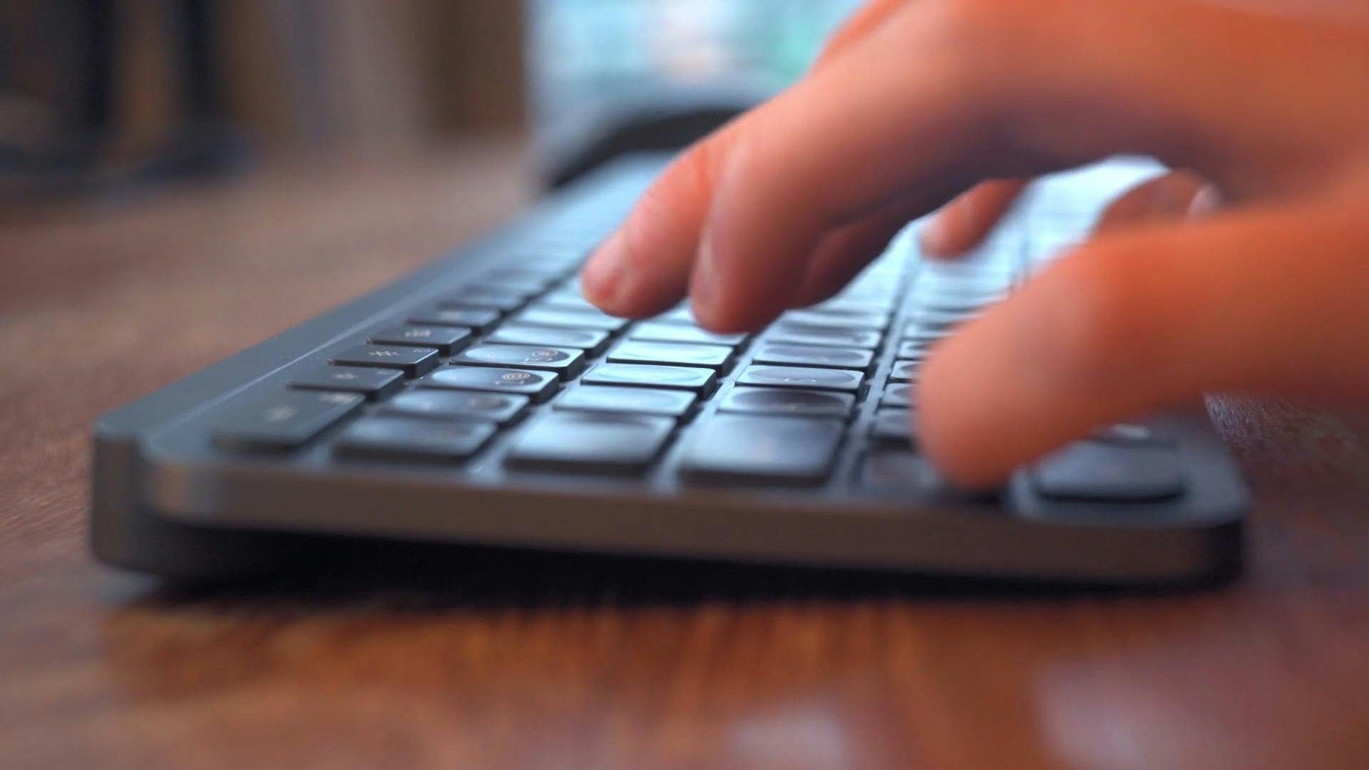 Close Up Video Of Typing On Keyboard · Free Stock Video