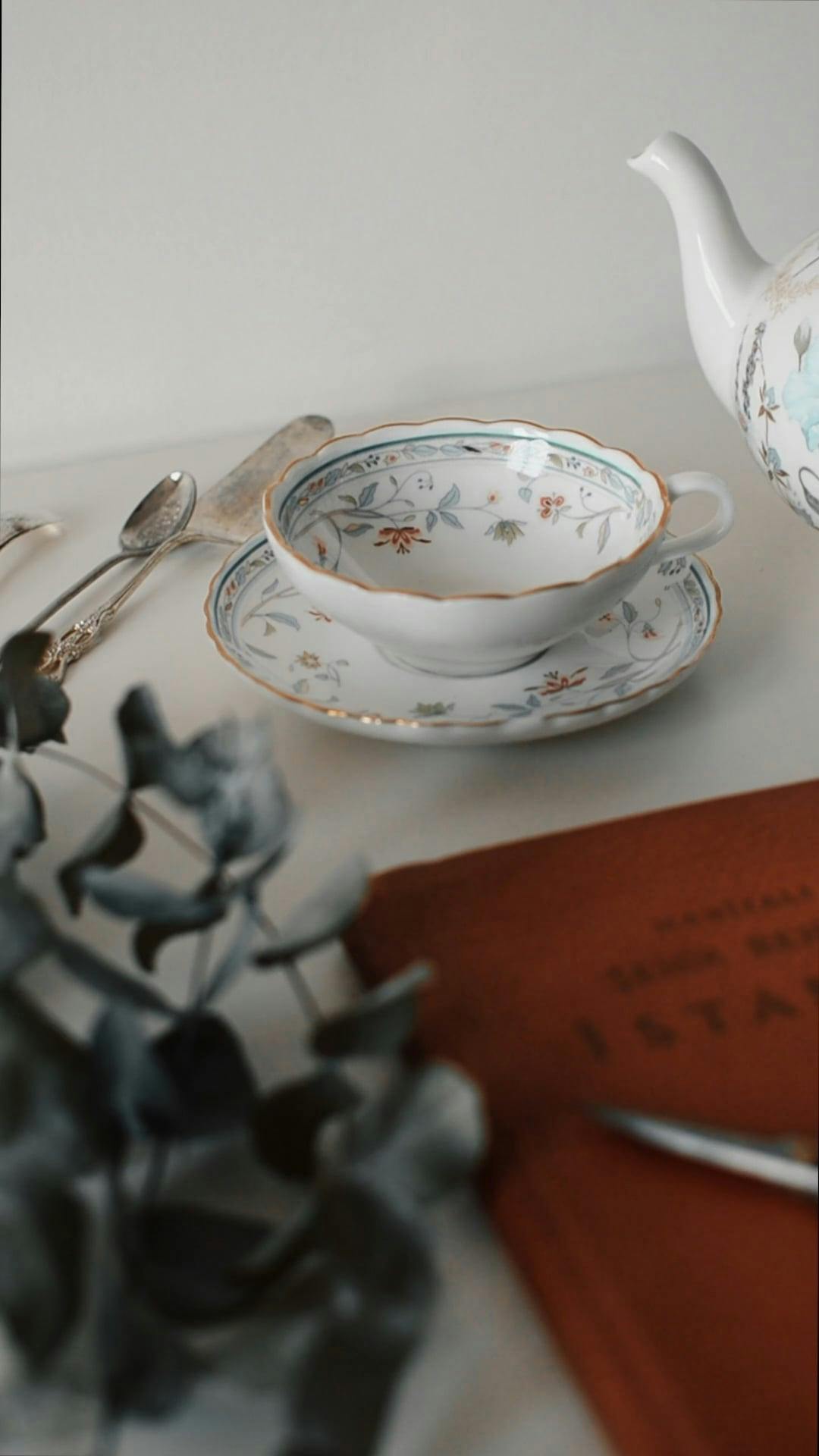 Pouring Tea On Teacup · Free Stock Video