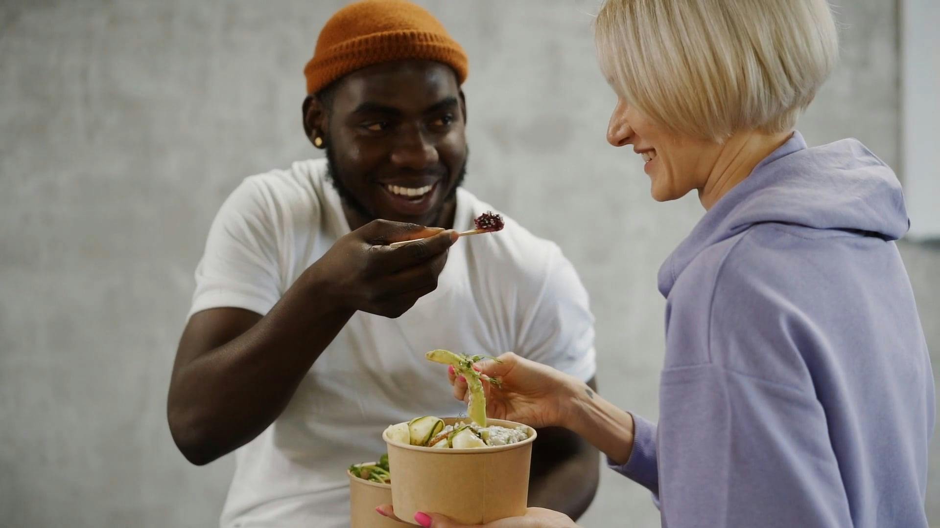 A Man Eating Healthy Food · Free Stock Video