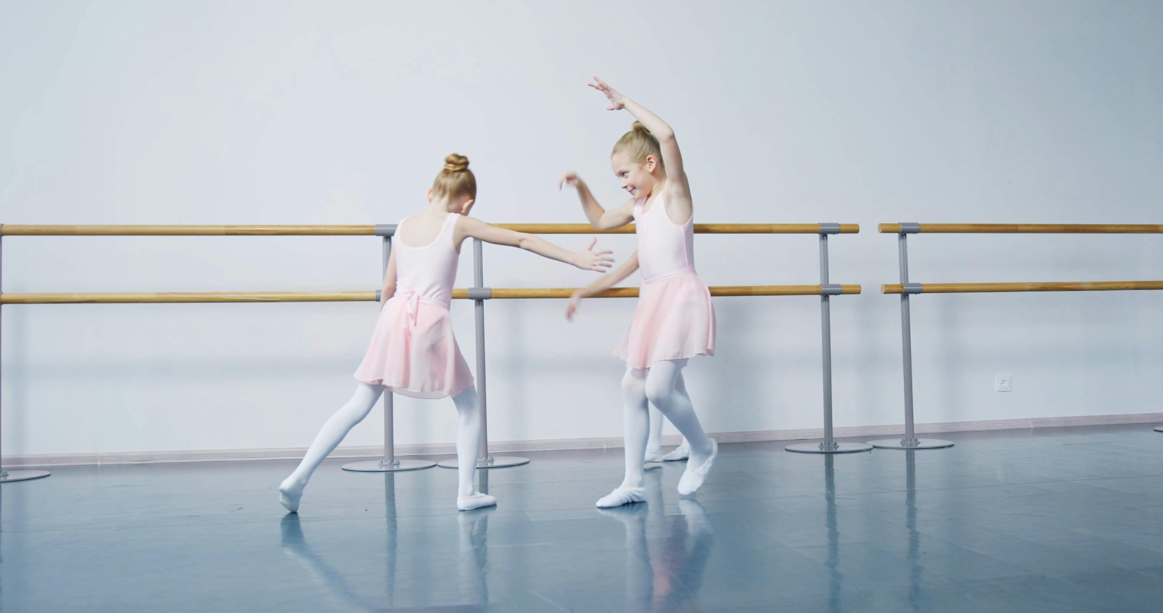 Three Ballerina Girl Dancing Gracefully · Free Stock Video