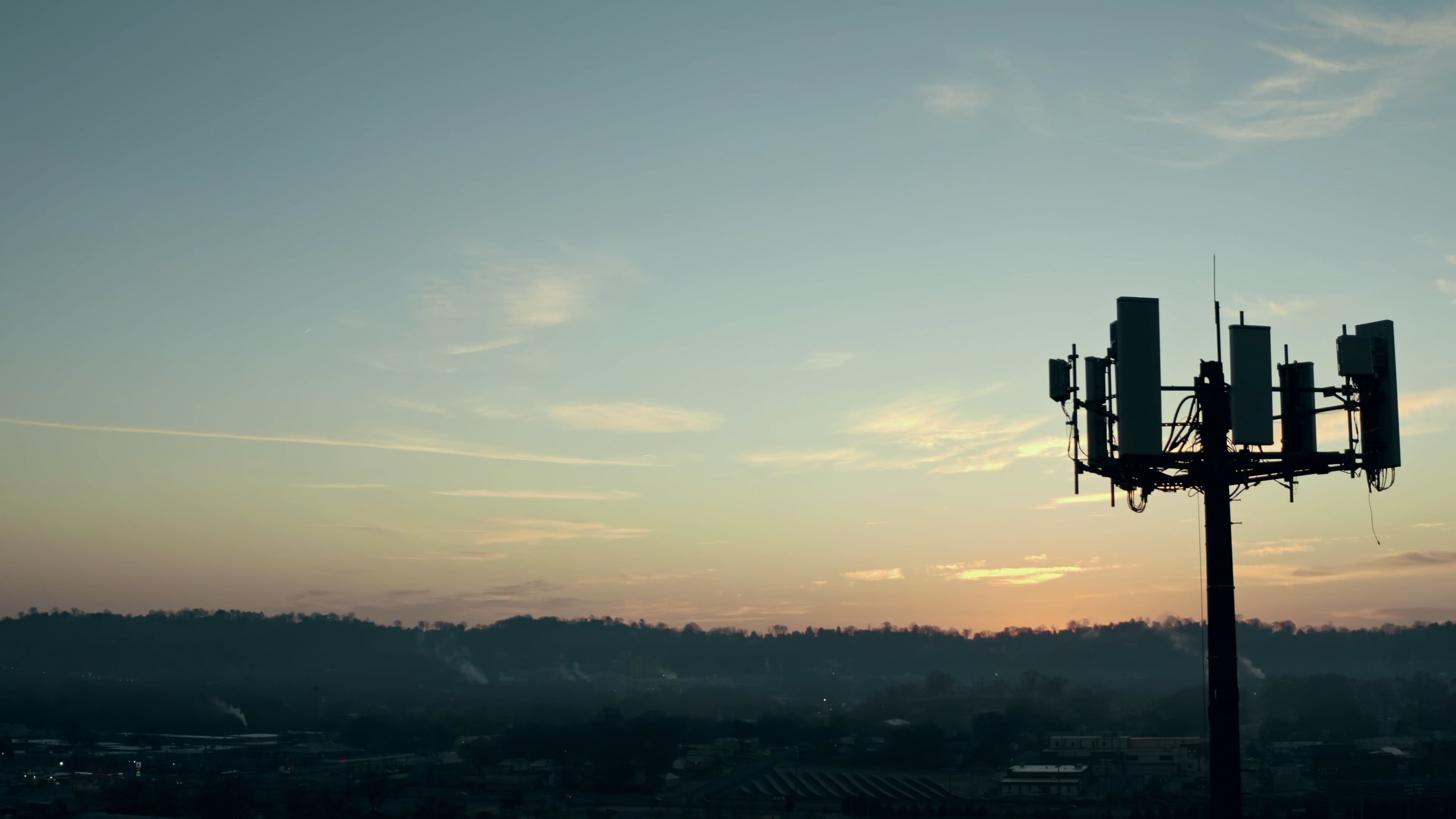 Aerial Shot of a Antenna Tower · Free Stock Video