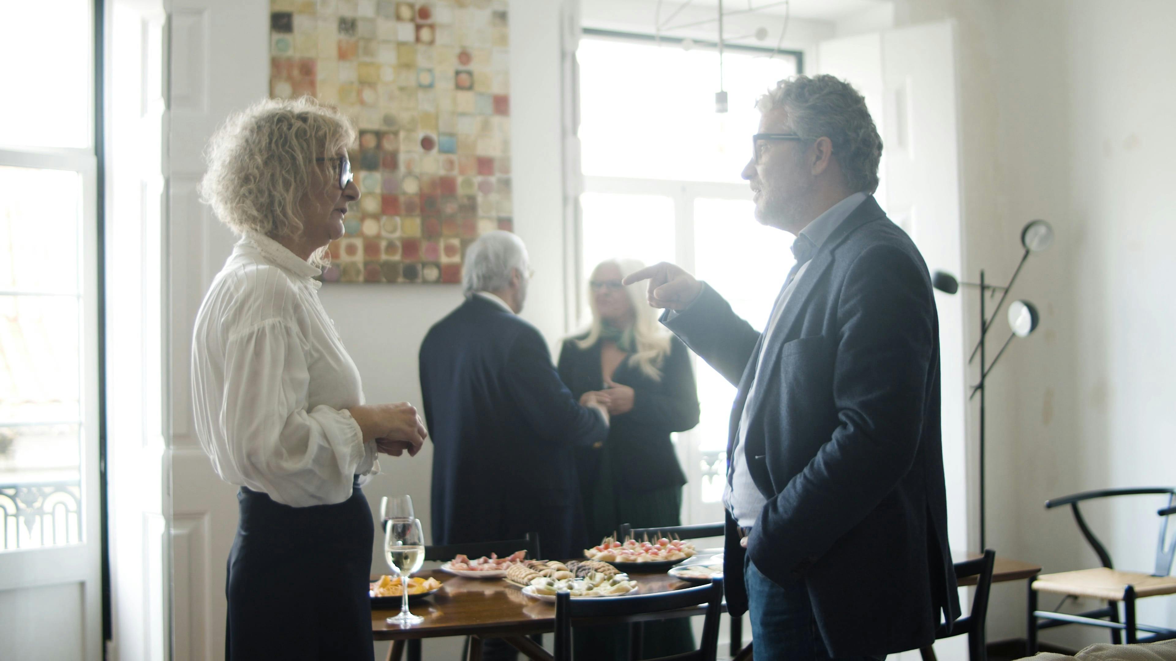 Conversation on a Formal Gathering Free Stock Video Footage, Royalty ...